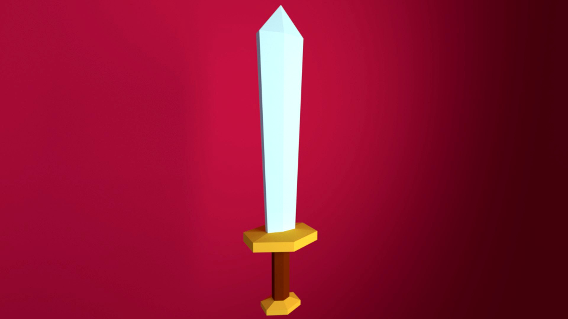 Generic Low Poly Sword 3d model