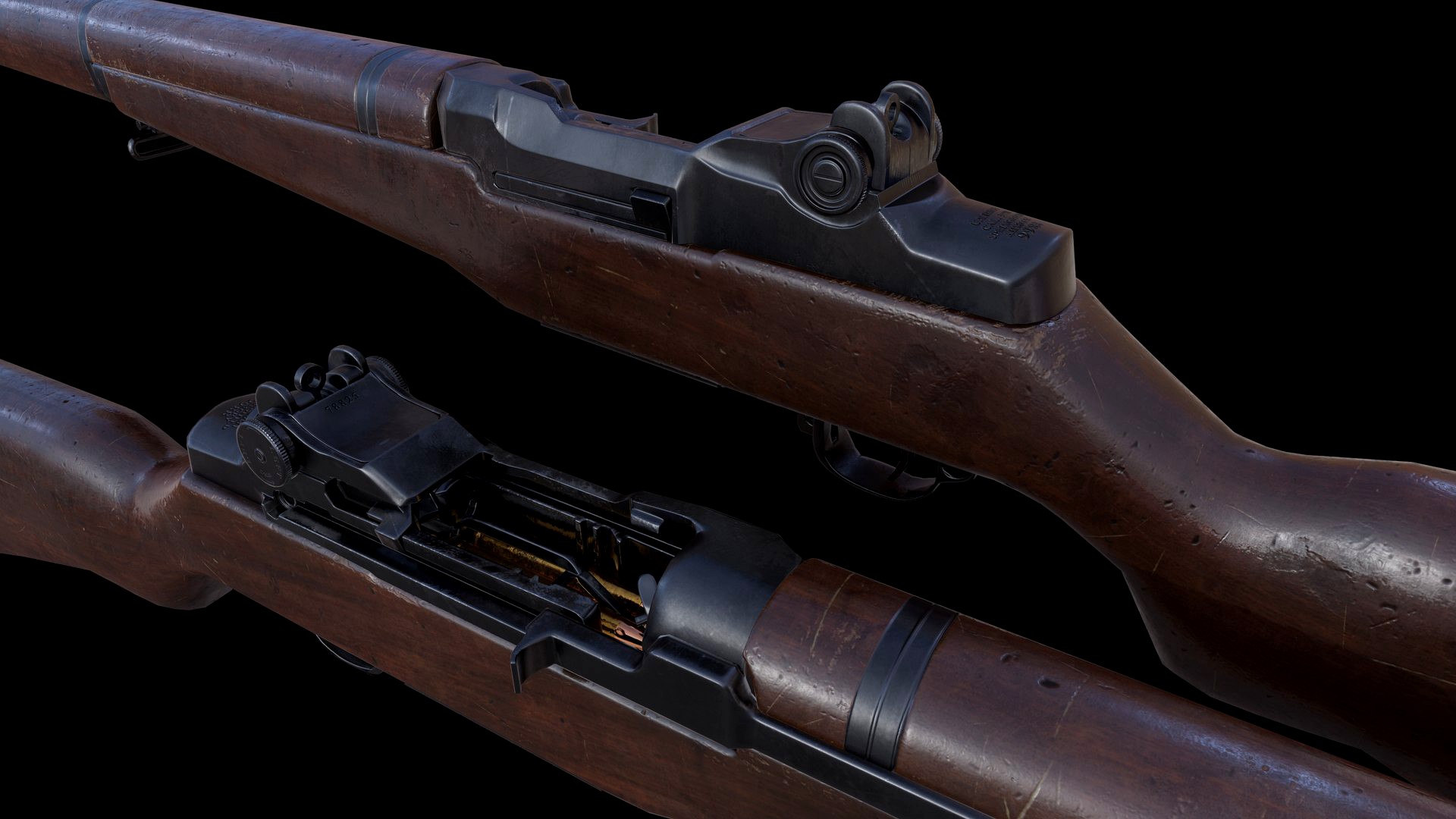 M1 Garand - Game and VR Ready Low-poly 3D model