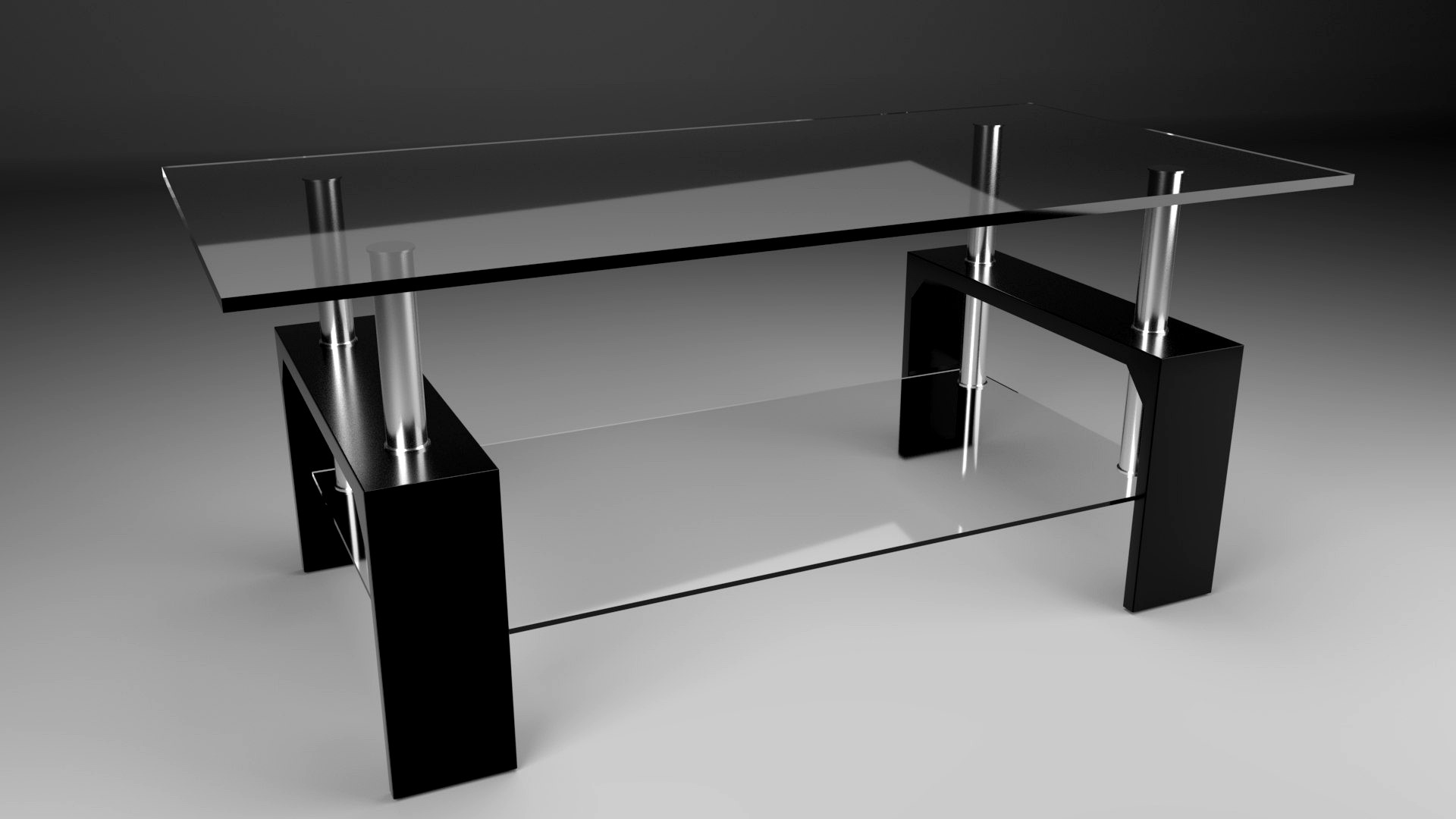 Glass Tabel 3d model