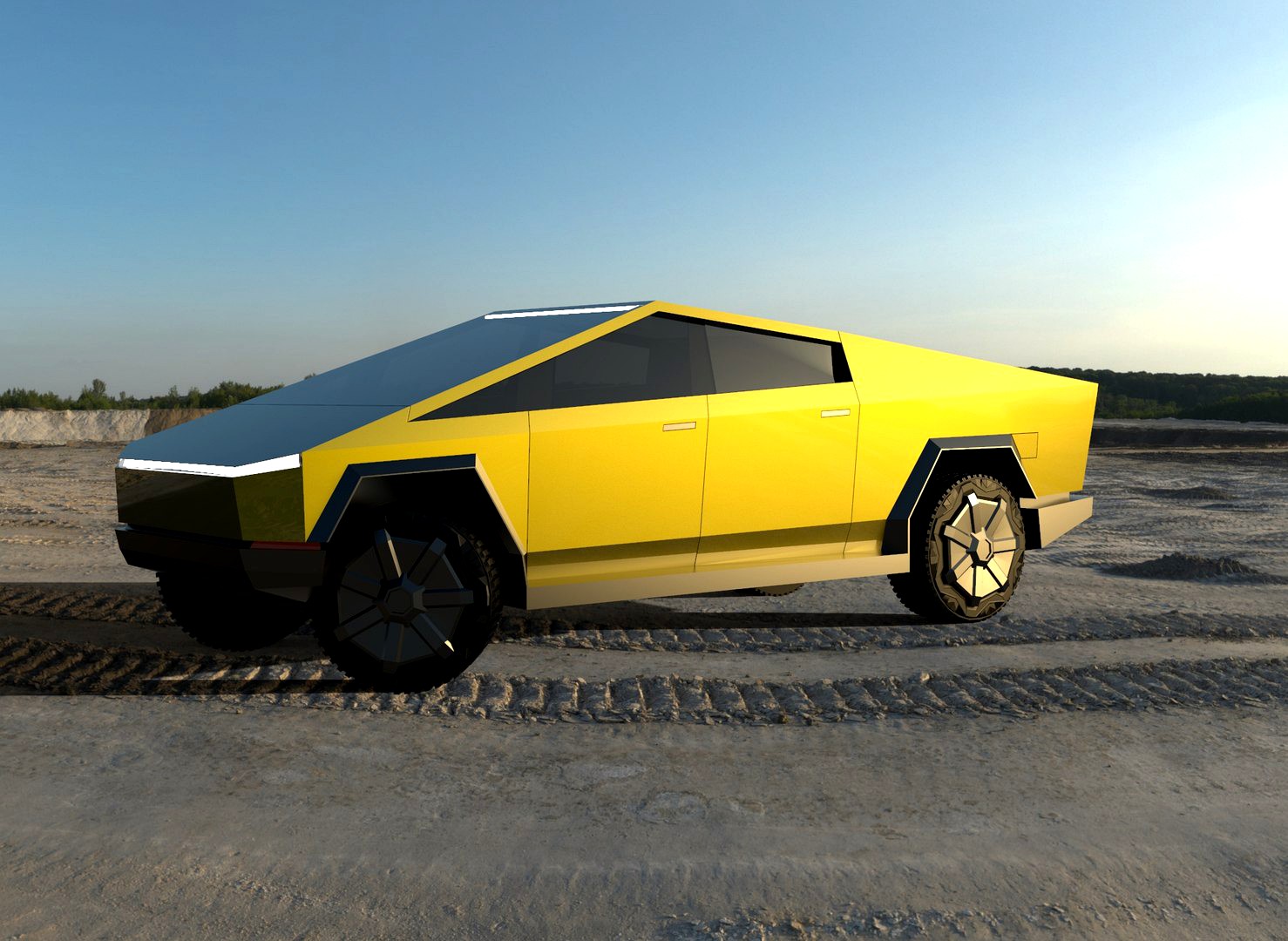 Tesla Cybertruck 2019 Cyber truck 3d model
