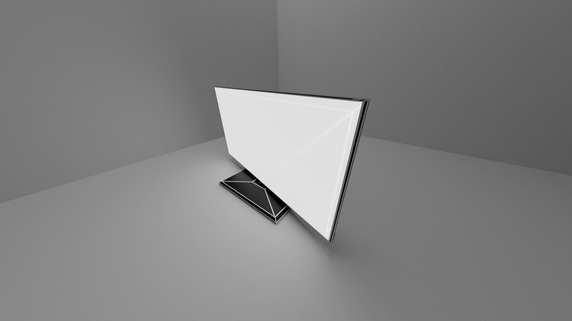 TV(rigged)low poly 3d model