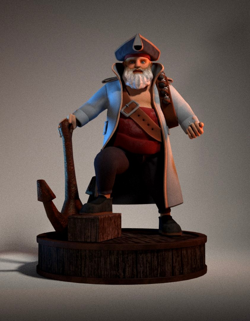 Captain Pirate(1) 3d model