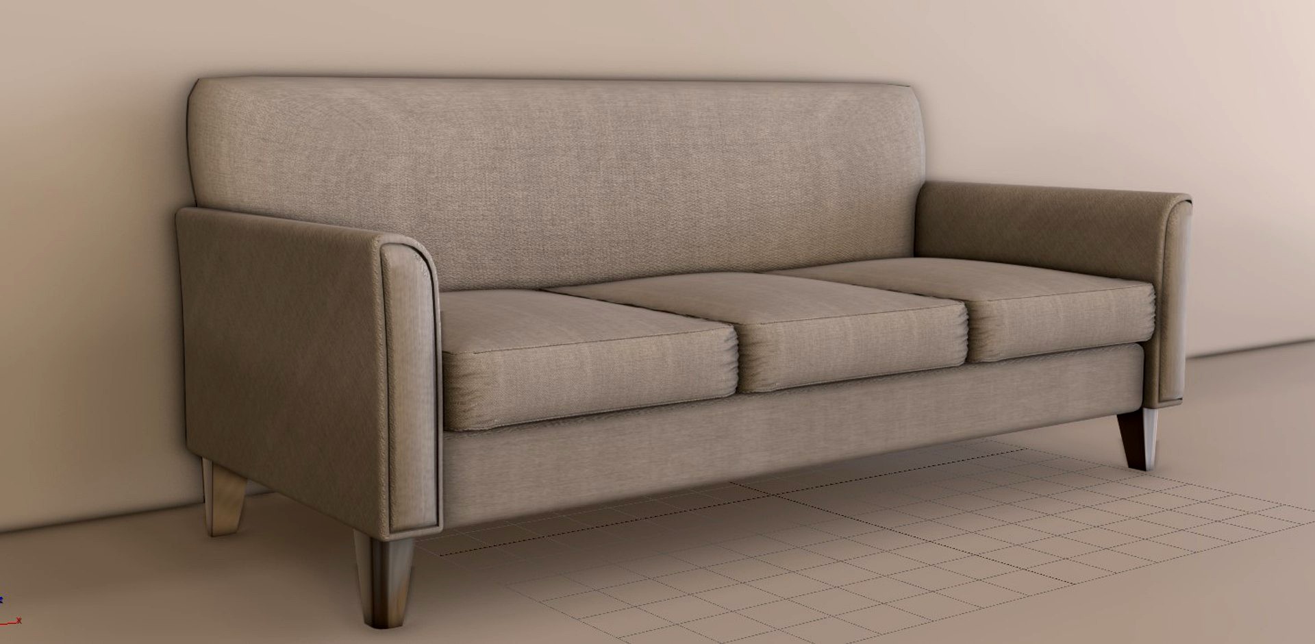 Simple Sofa 3d model