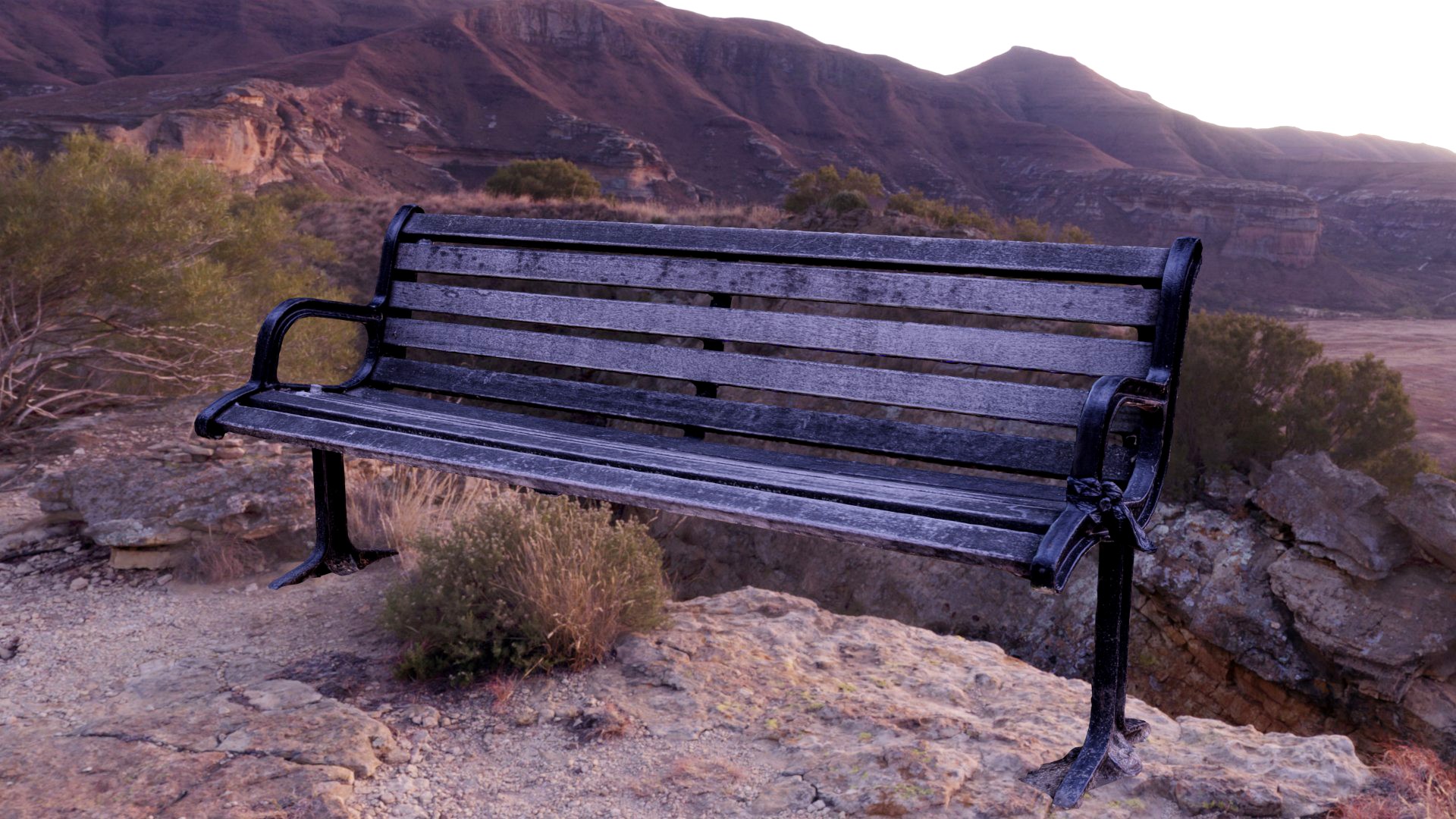 Realistic Park Bench - 8k Textures, HQ Photoscan 3d model