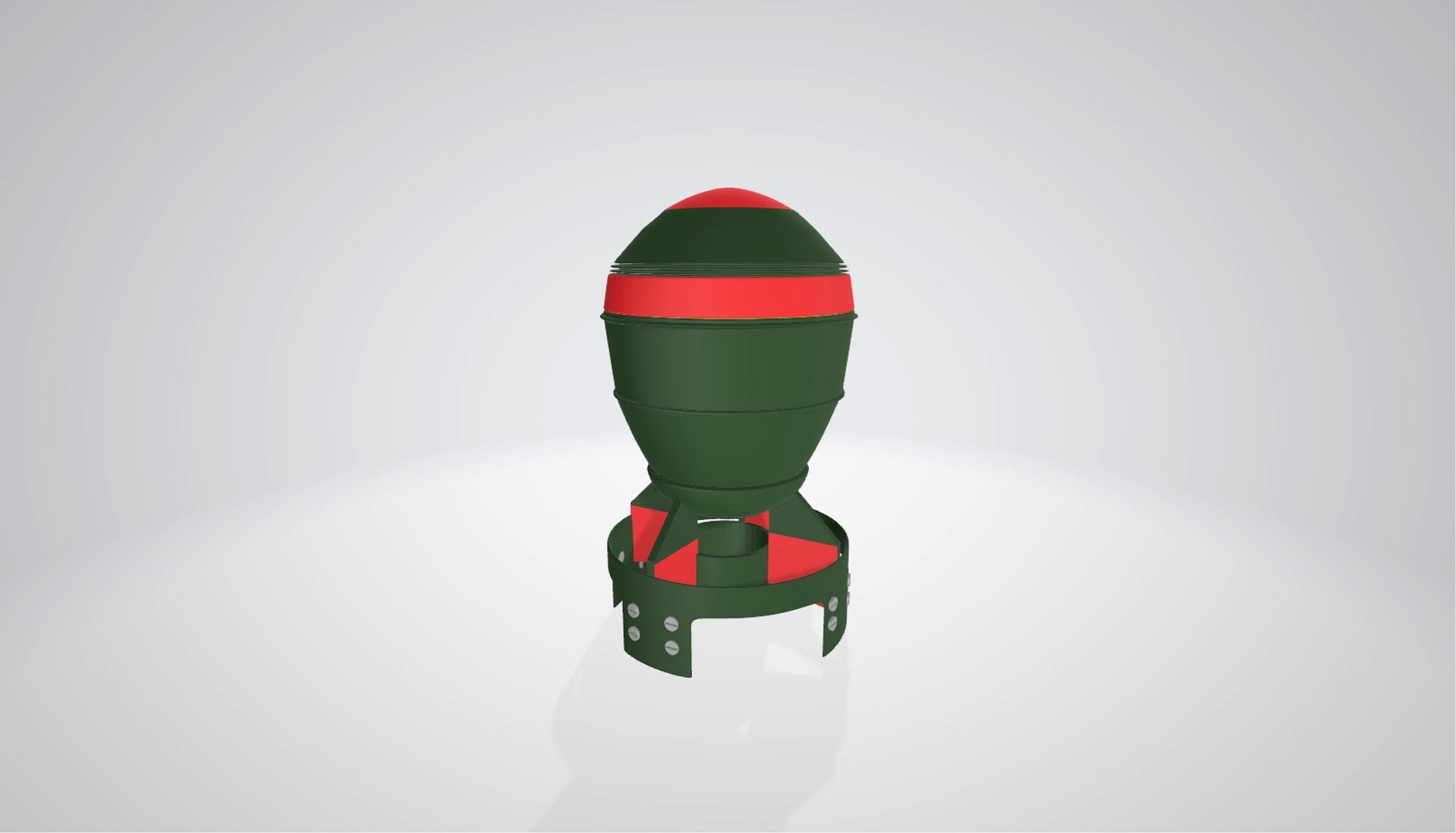 Fat Man Bomb Newclear Fallout 3d model