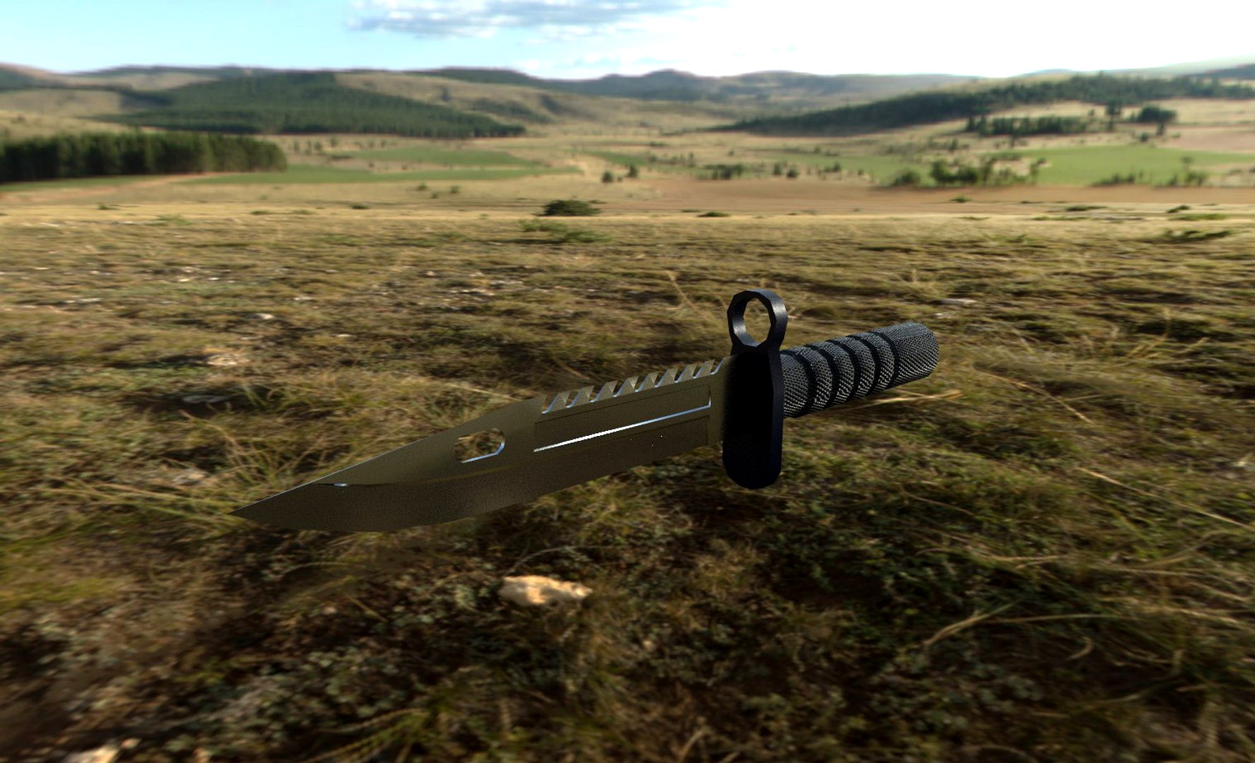 M9 Bayonet knife 3d model