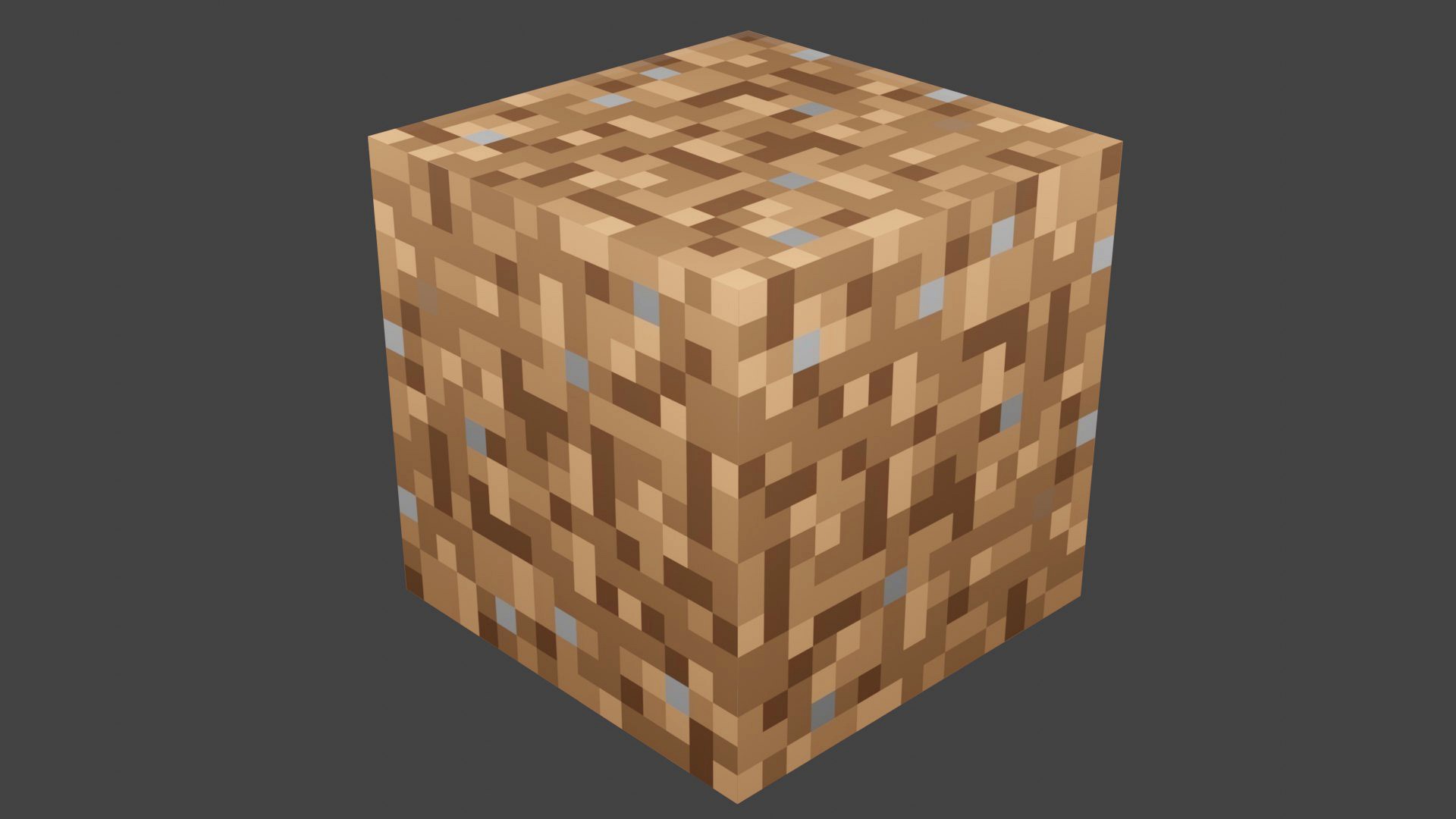 Minecraft Dirt Block 3d model
