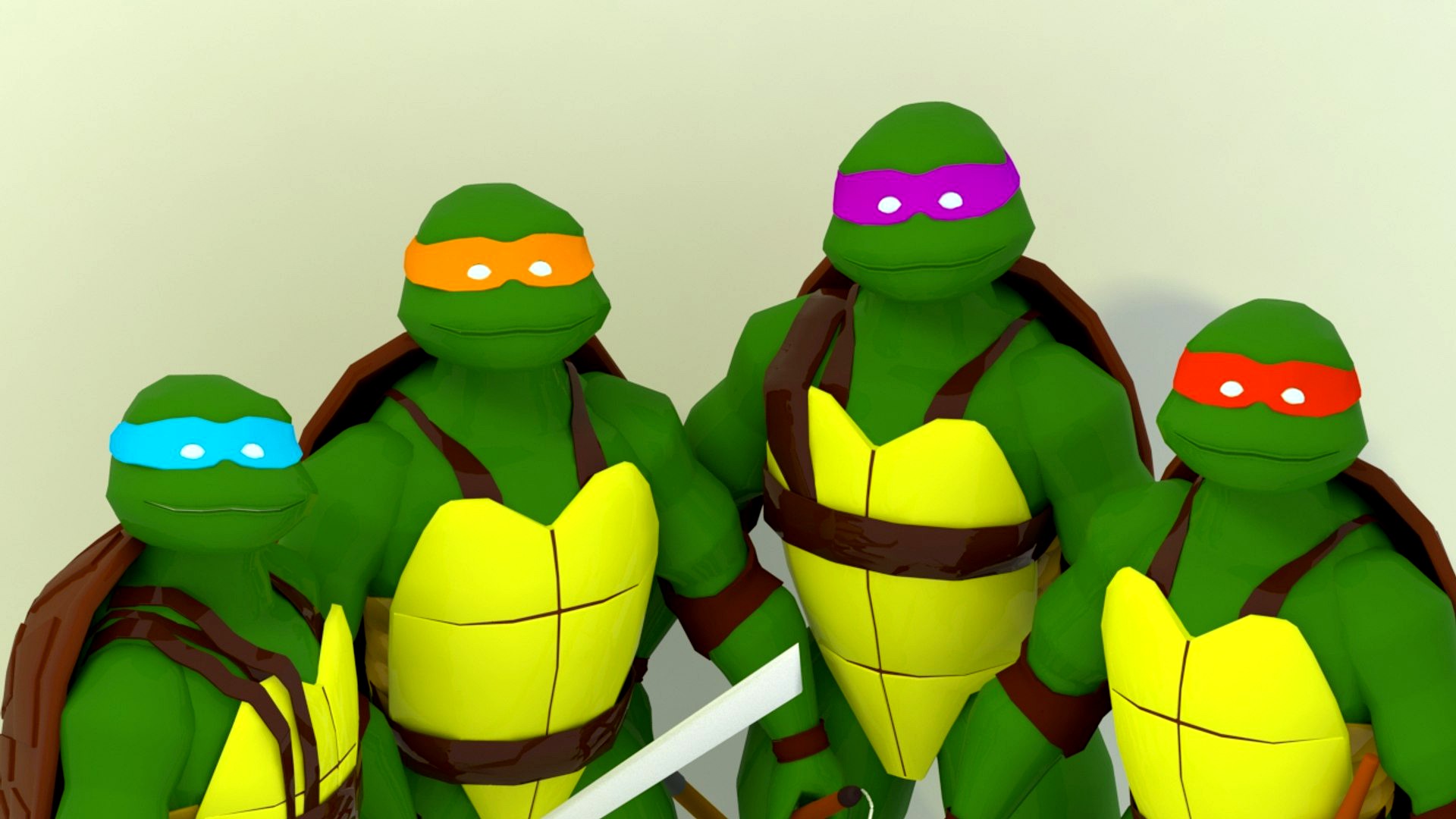 tmnt collection 3d model