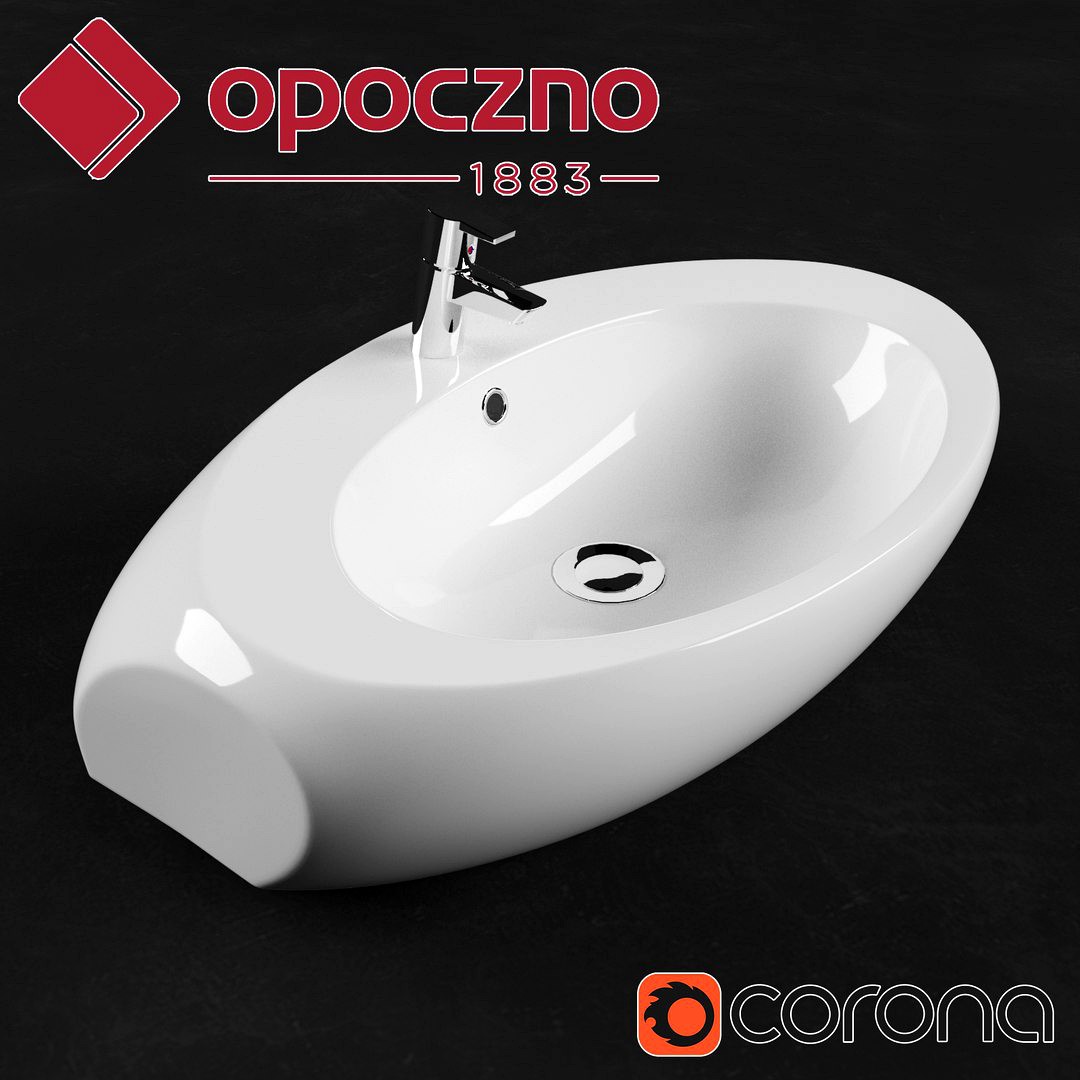 Opoczno Bilbao 70 washbasin 3d model