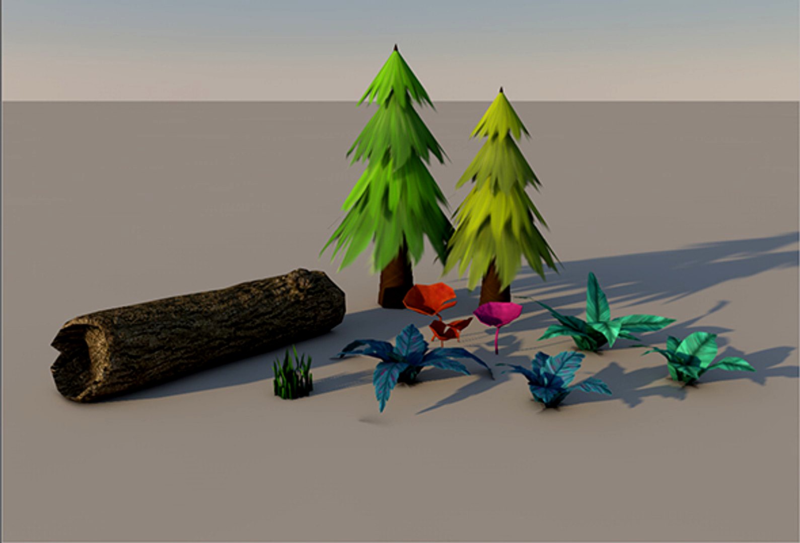 Plant pack (low poly) 3d model