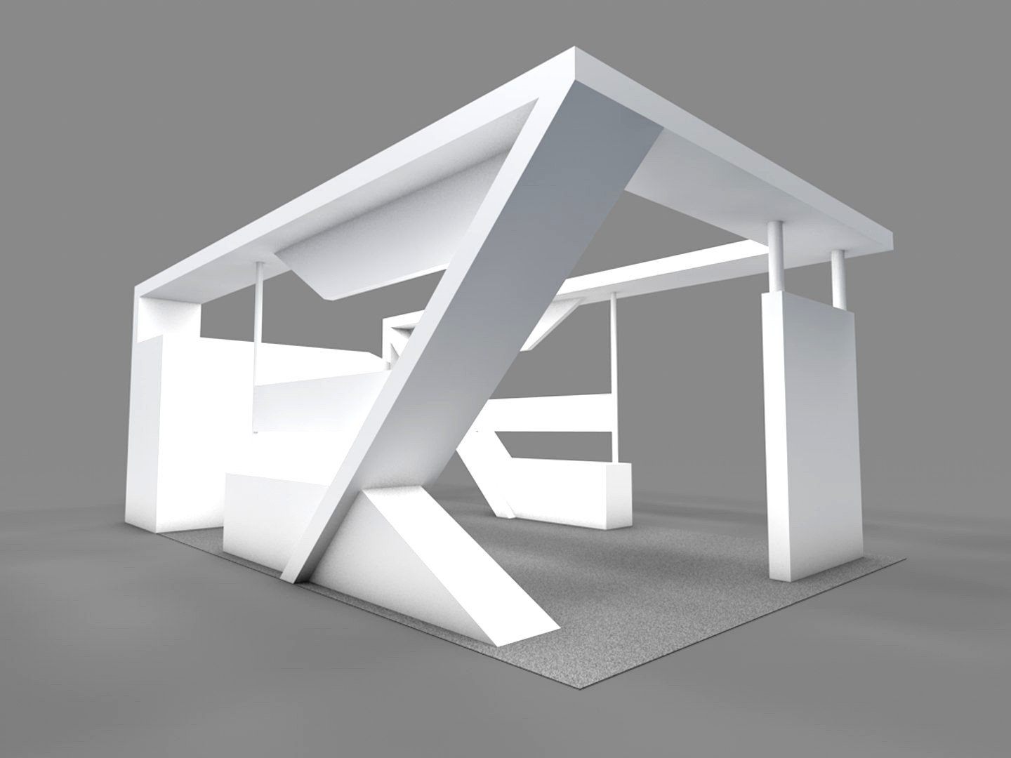 exhibition booth design 3D Model