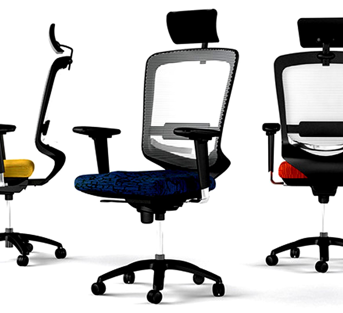 Cygnus Chair, chair modeled in Rhinoceros based on a real office chair ...