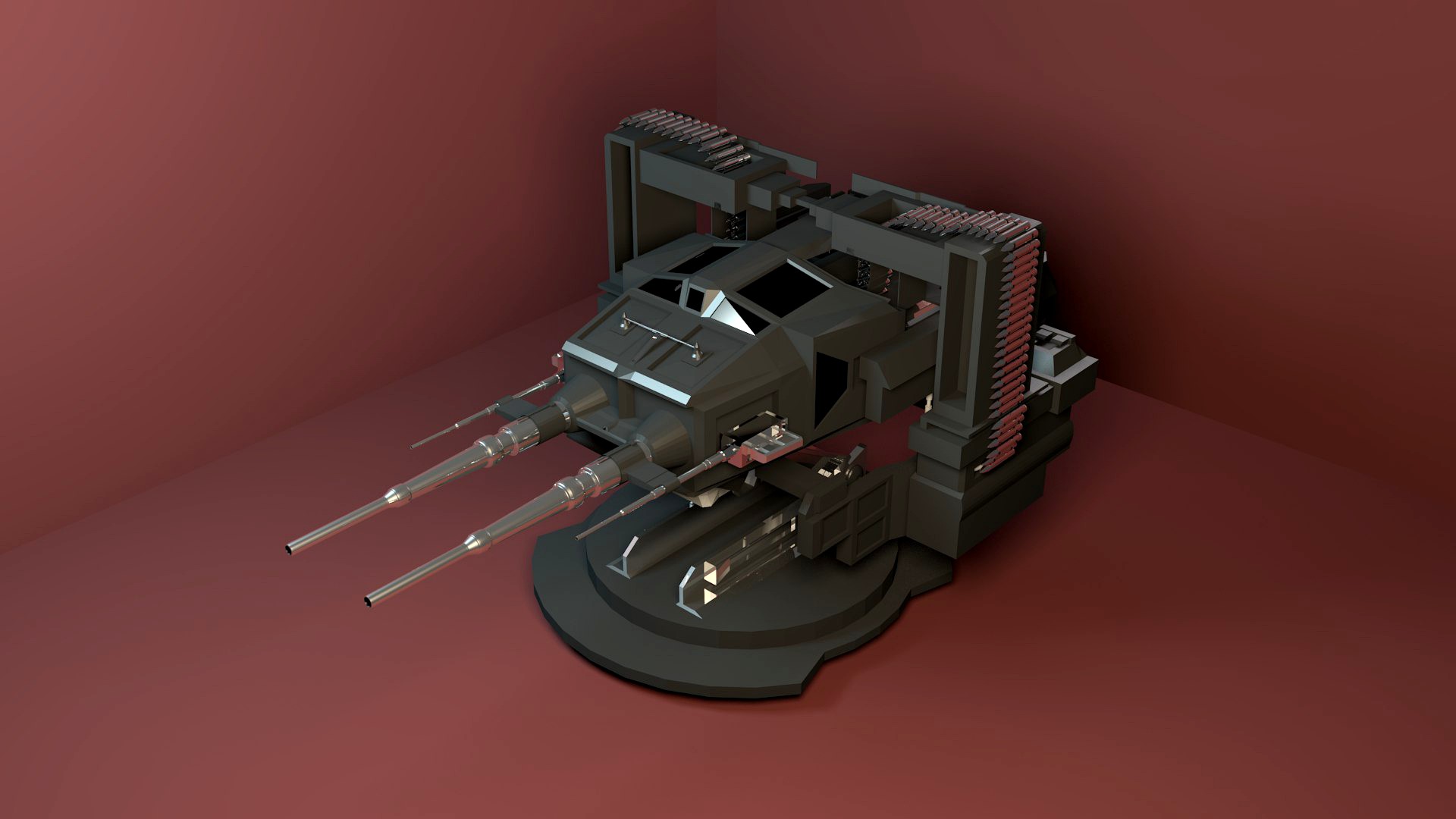Basic Air Defense Turret 3d model