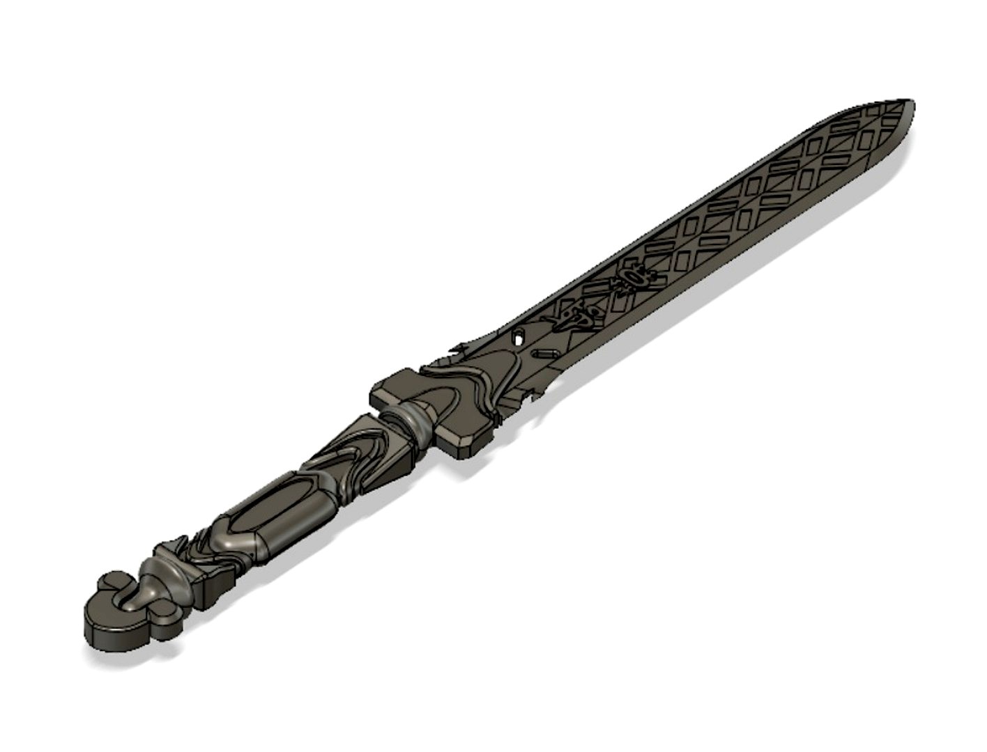 overwatch genji baihu knife 3d model