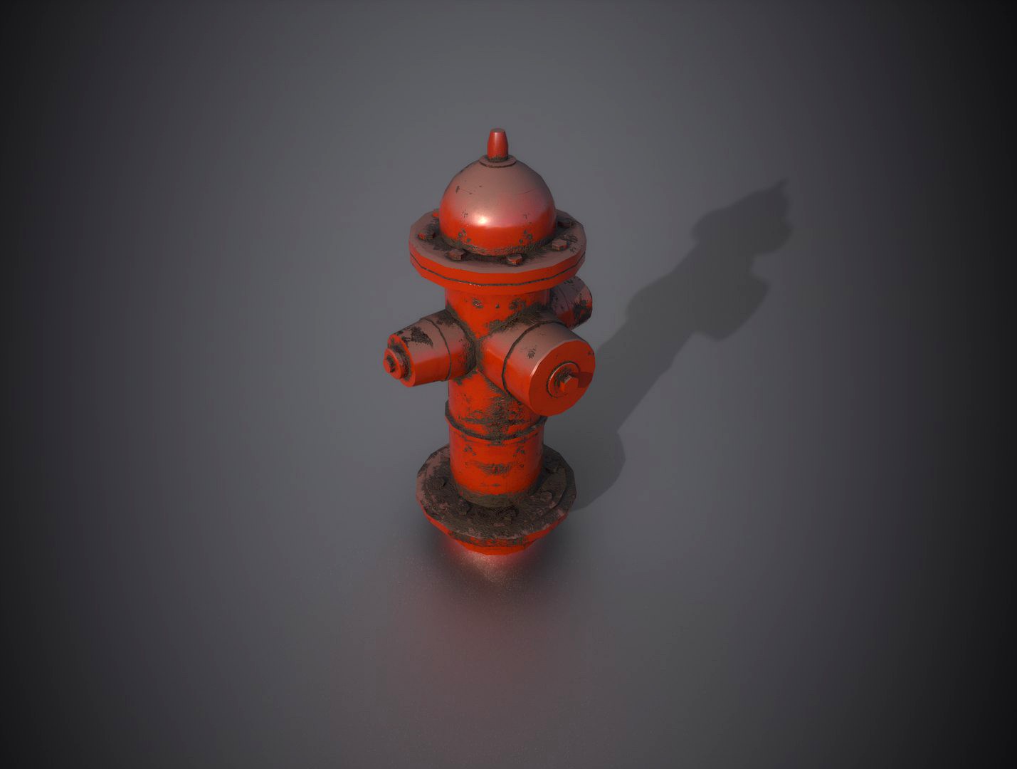 Game Ready Fire Hydrant Low-Poly 3d model