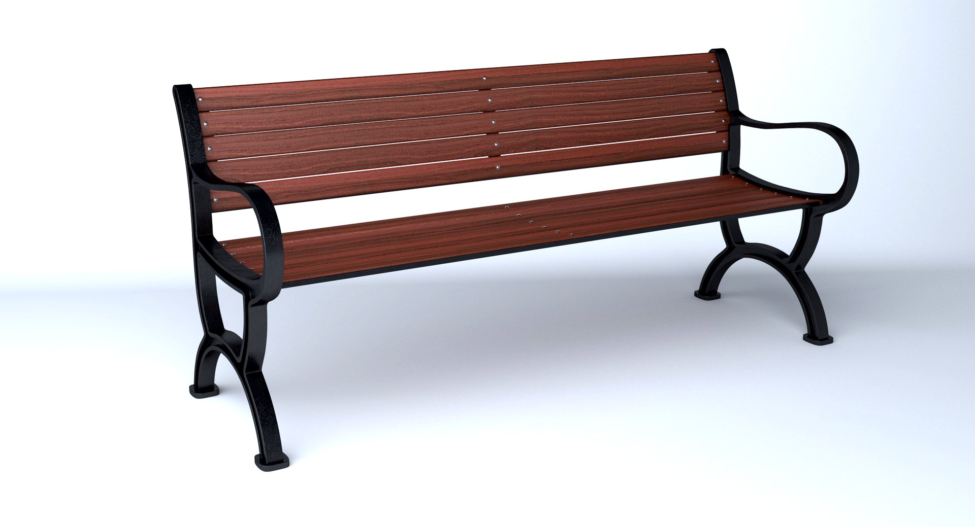 park bench 3d model