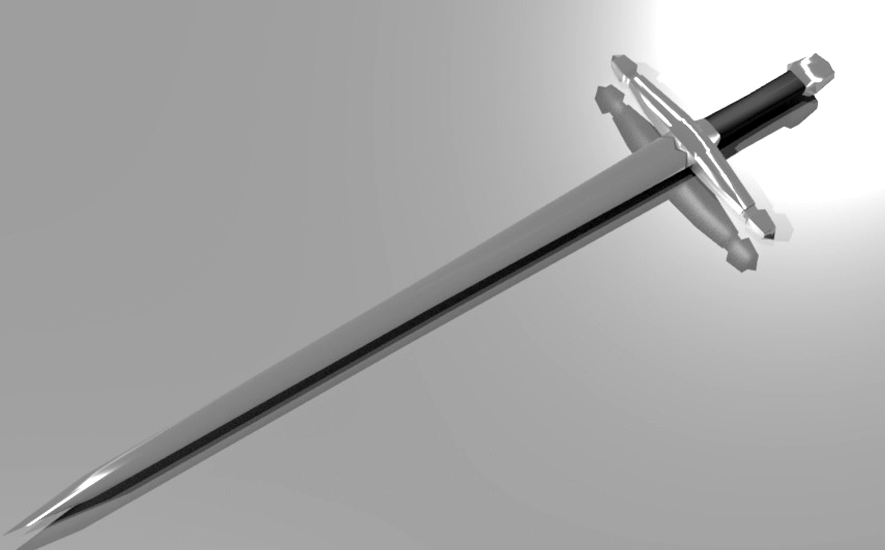 Medieval Simple Sword 3d model