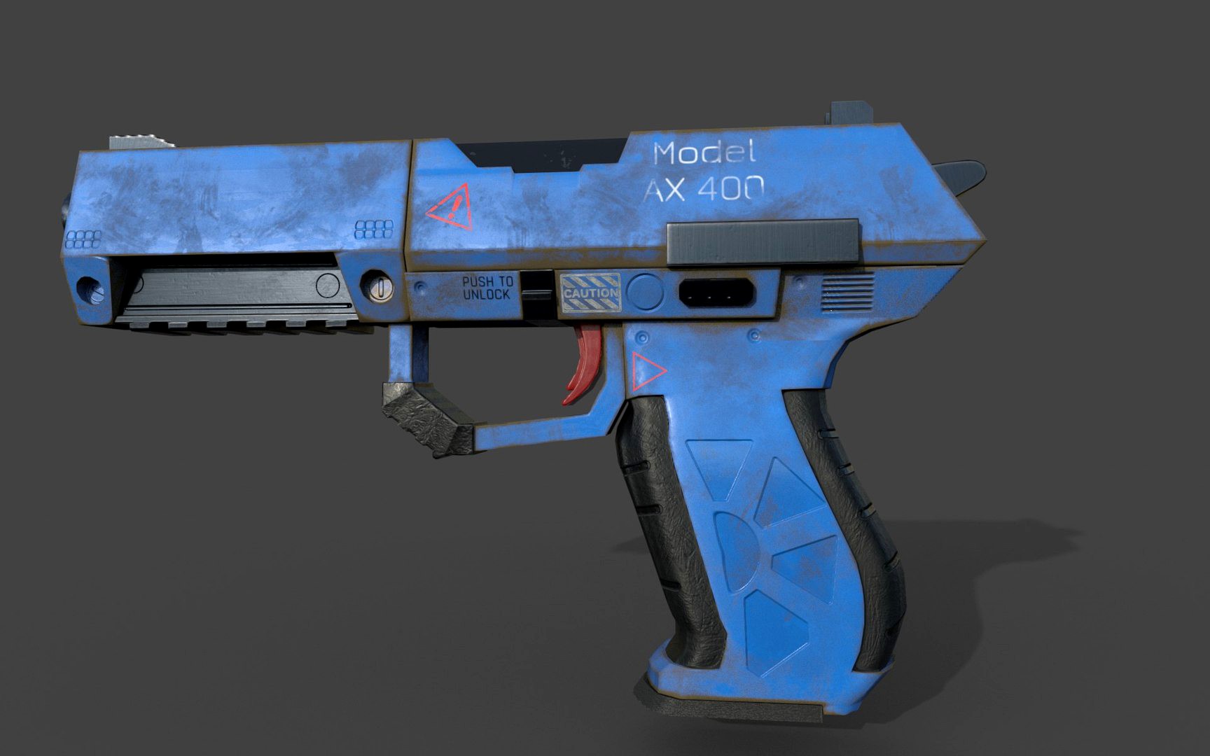 Sci Fi Pistol 3d Model