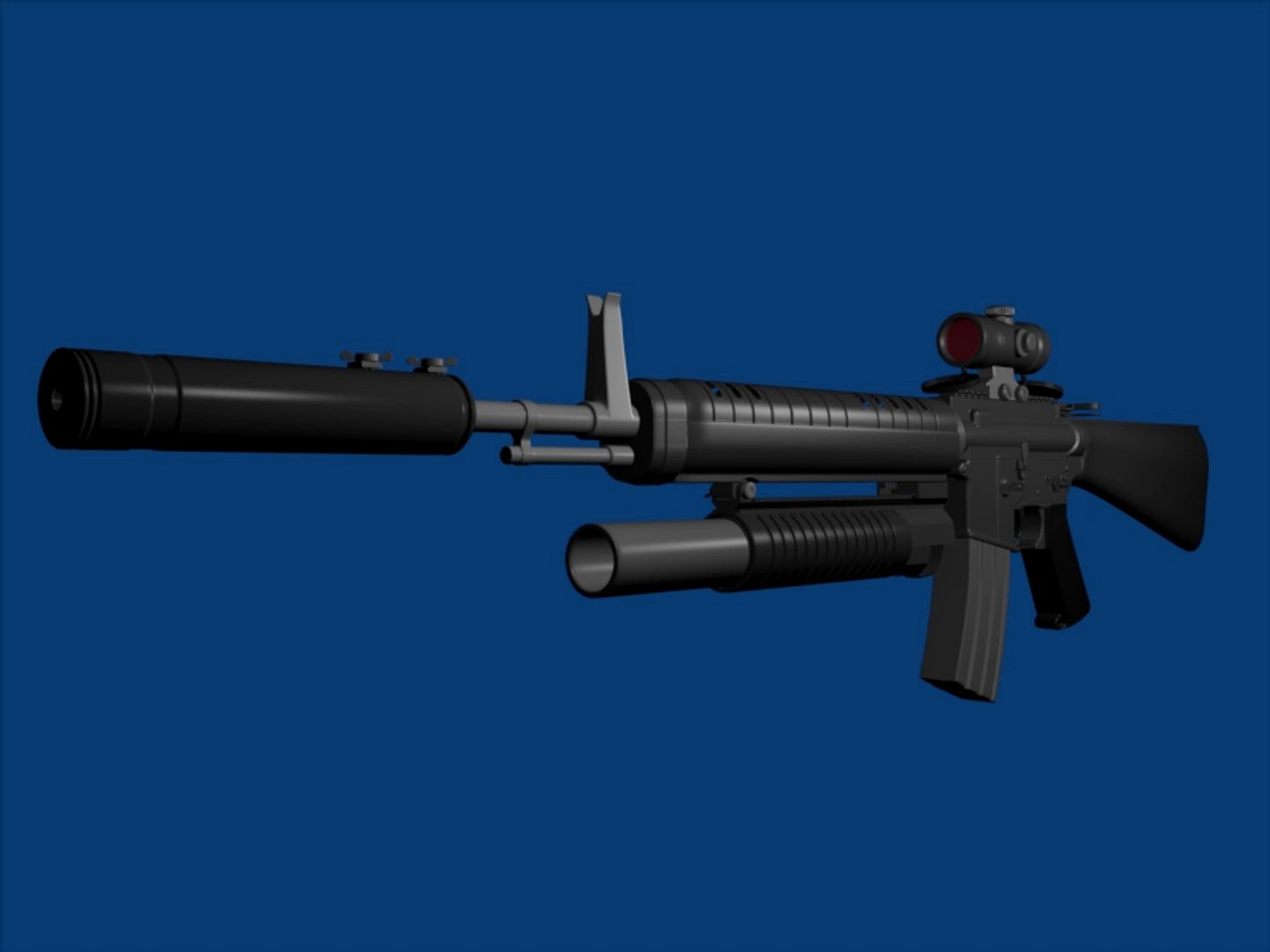Colt M16 (Redesign) 3d model
