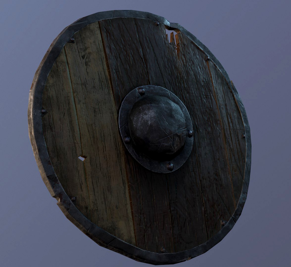 Medieval shield model - Ready for VR AR and games 3D model