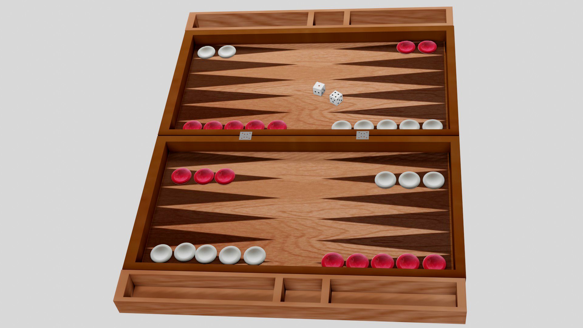 Backgammon 3d model
