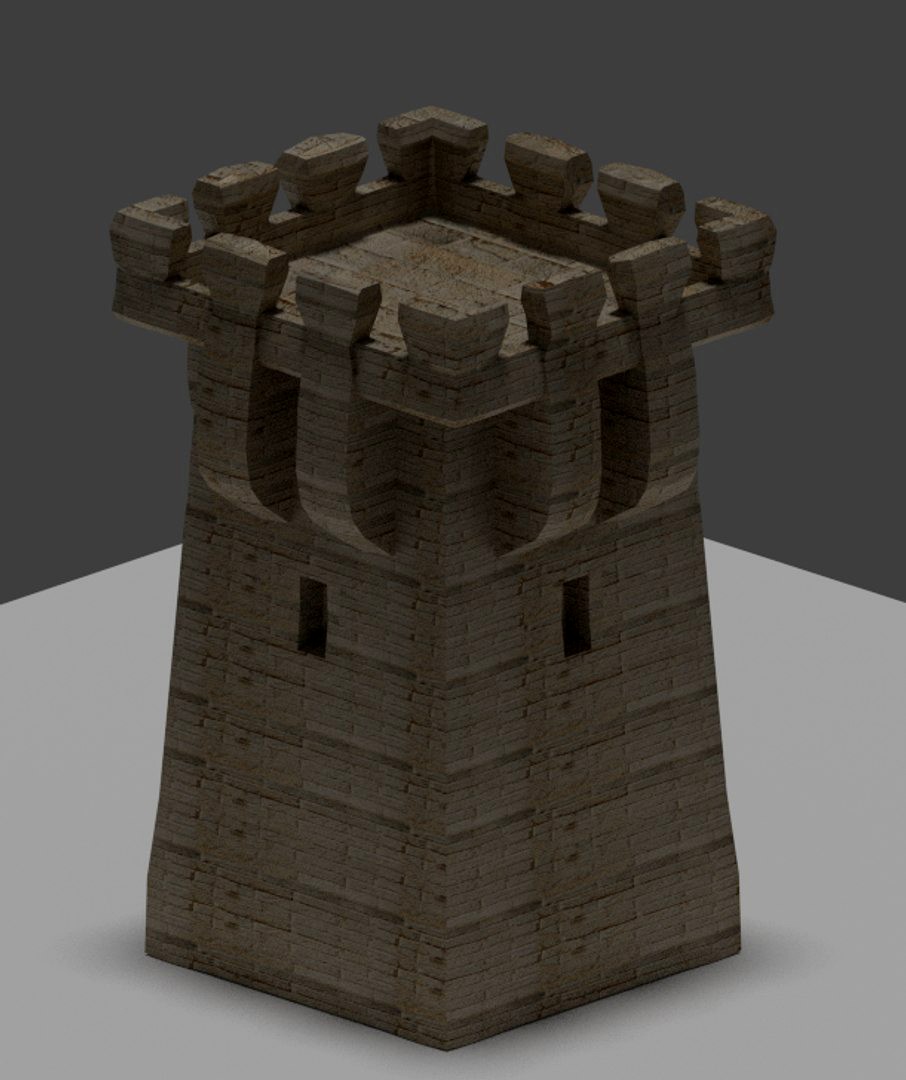 medieval tower 3d model