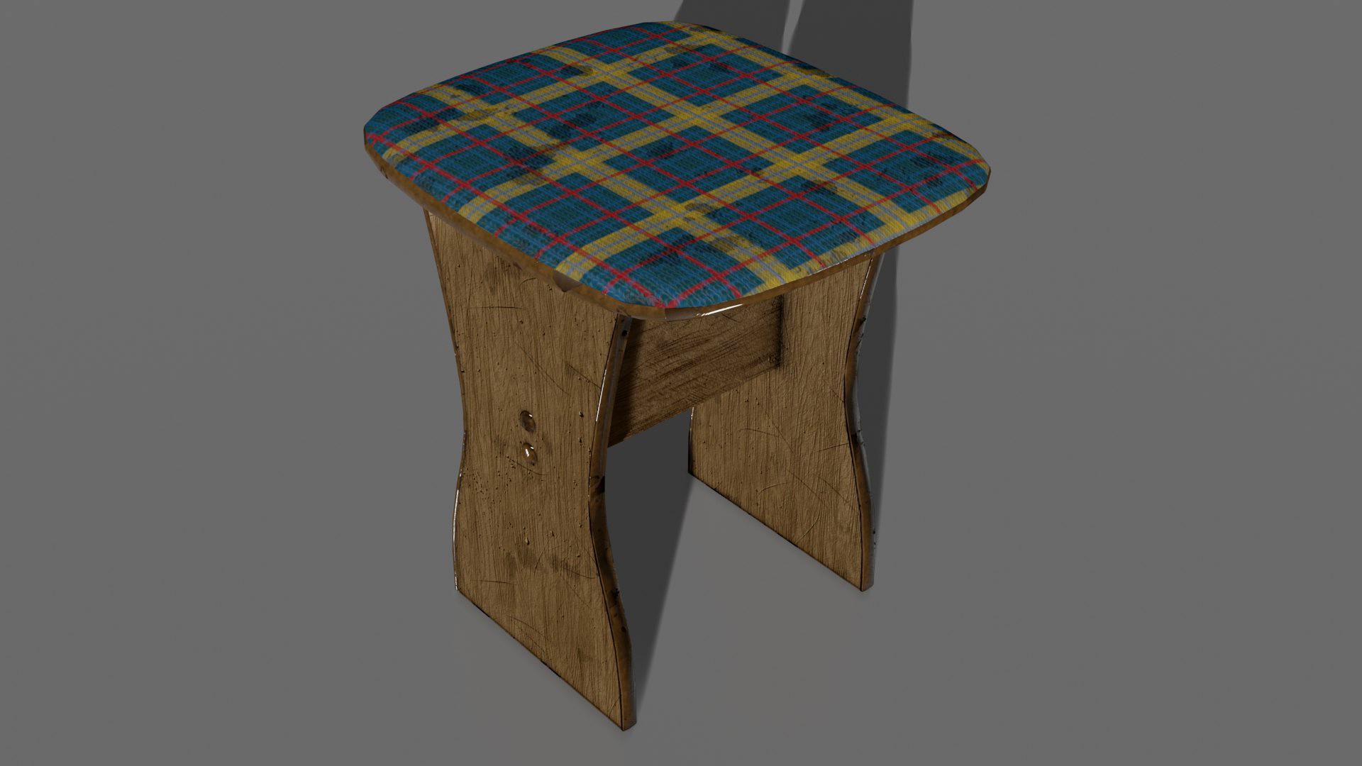 SOFT CHAIR - 4K TEXTURES Low-Poly 3D MODEL