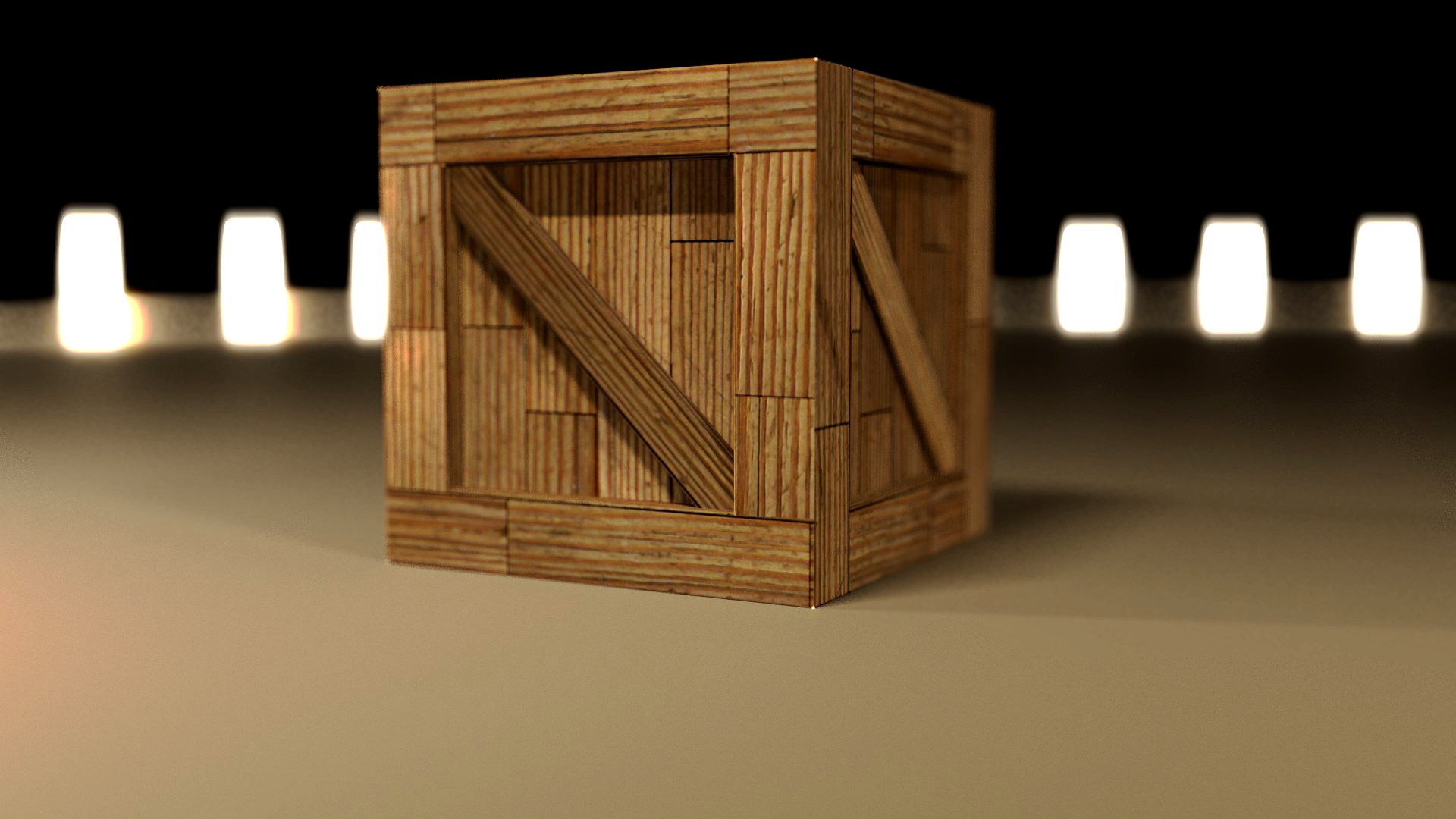 Wooden Crate 3d model