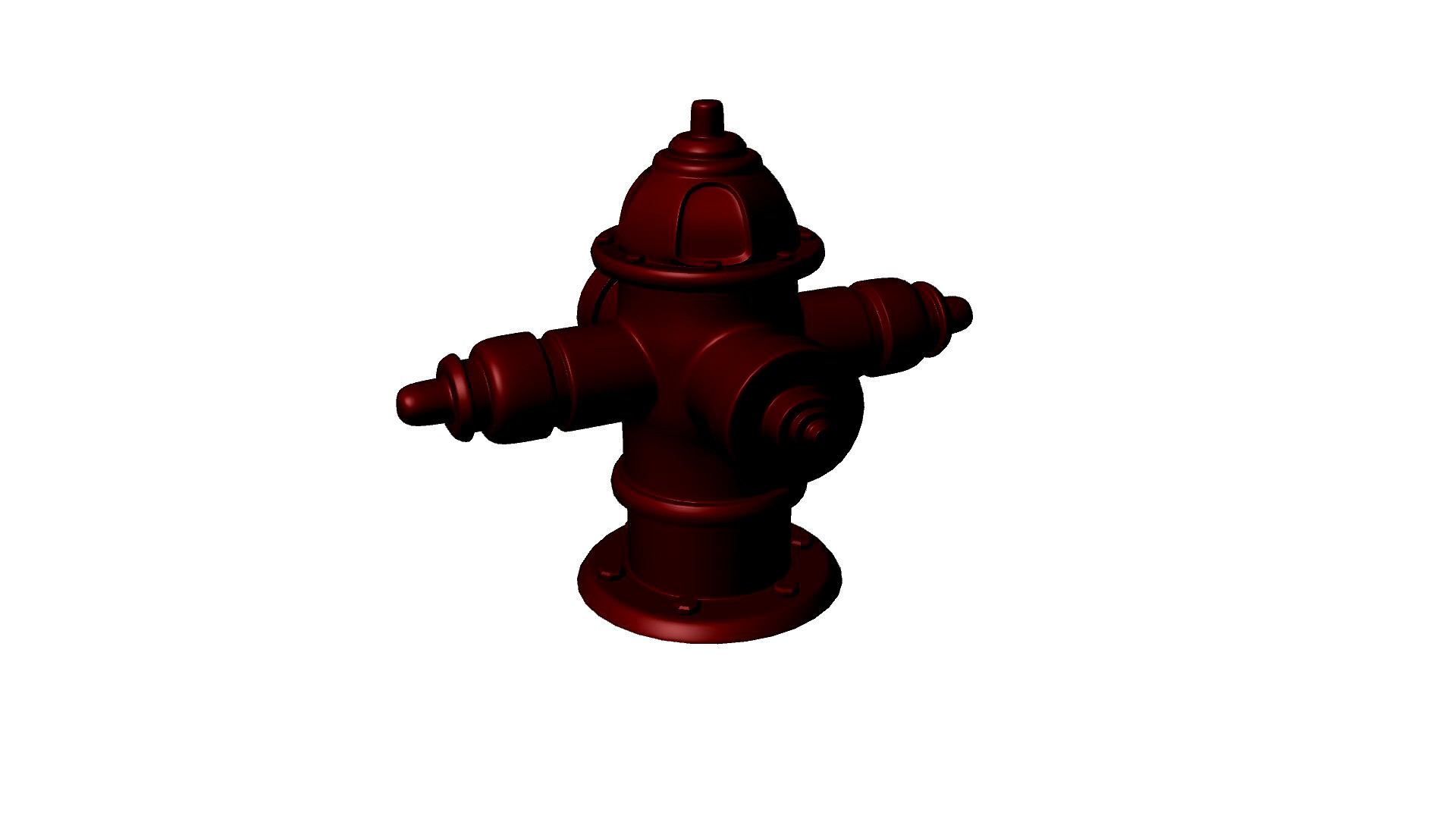 Red Fire Hydrant 3d model