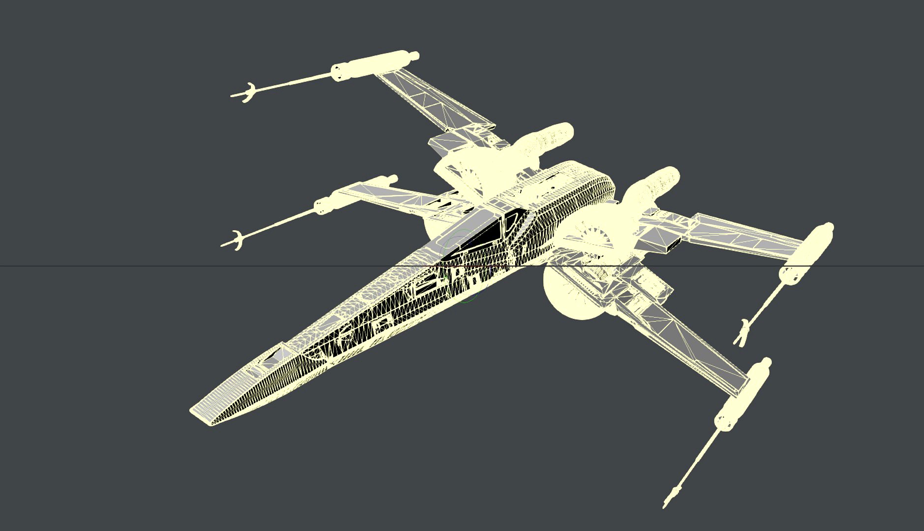 Incom T70 X-Wing Starfighter 3d model
