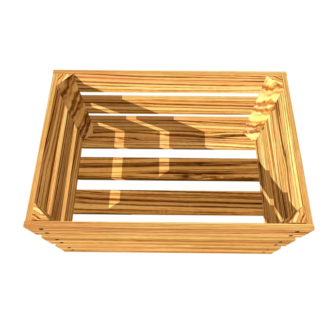 Wooden Box 3d model