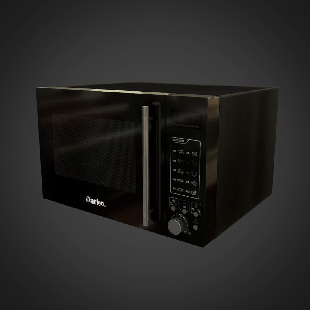 Microwave Oven - PBR Game Ready 3d model