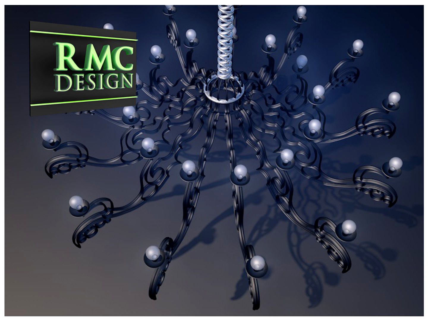 Chandelier 25 _ By RMC ... 3d model