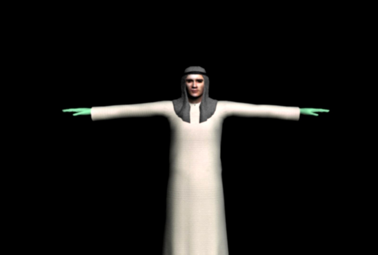 Arab Character 3d model