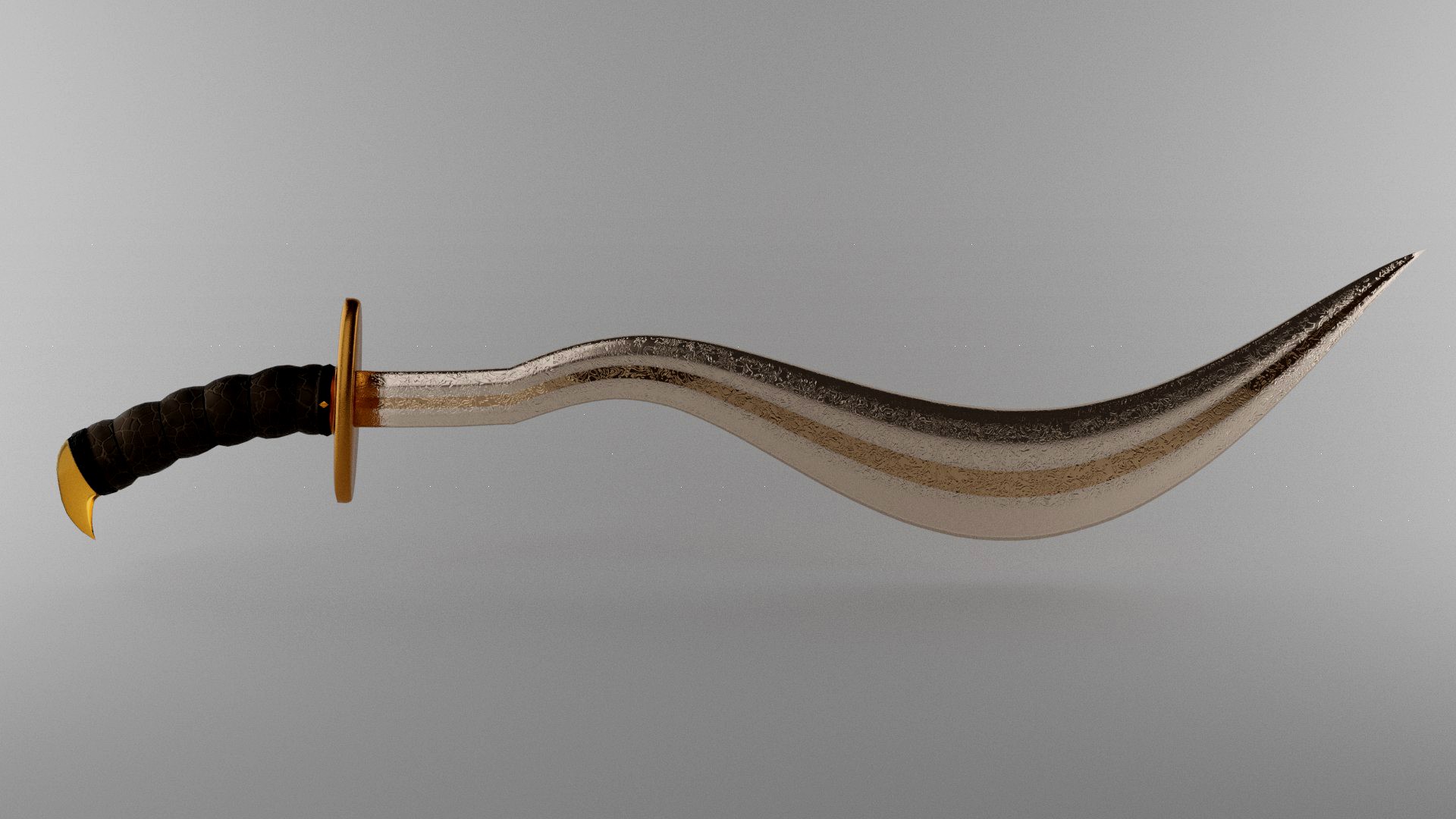 Curved Sword 3d model
