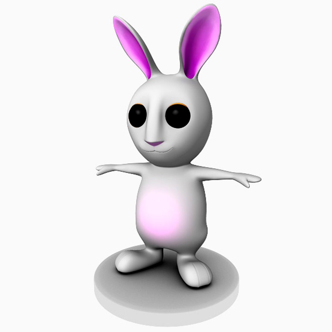 Cartoon Rabbit 3d model