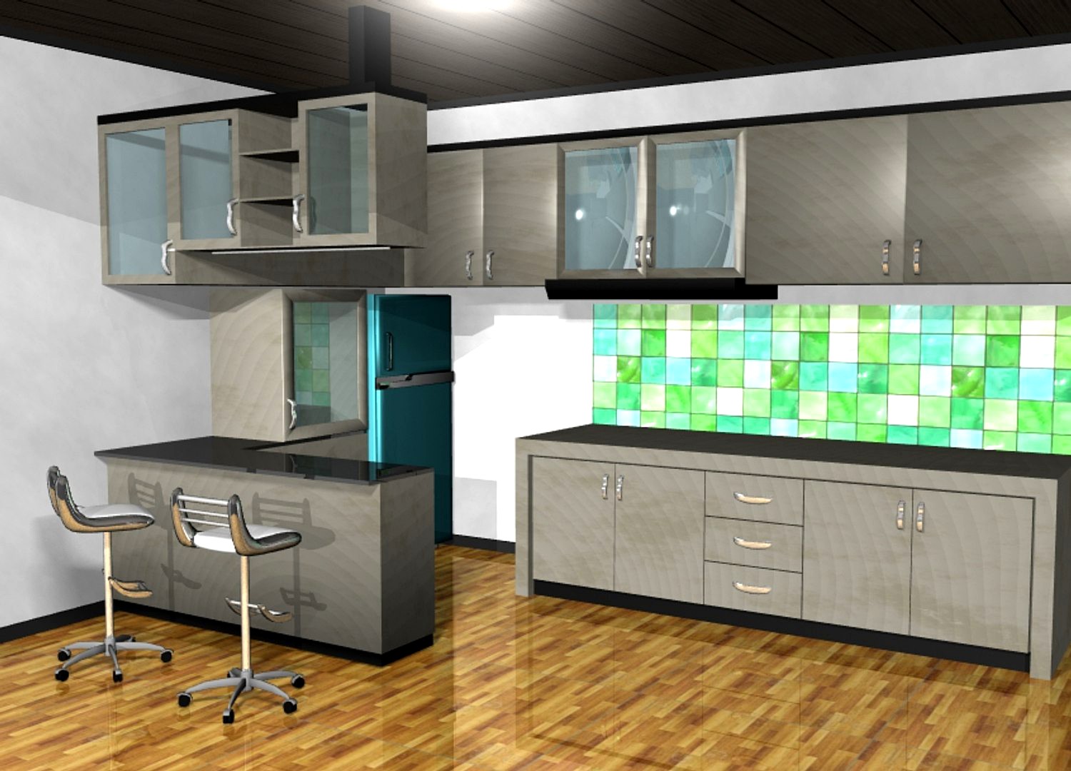 Furniture Kitchen Set 3d model