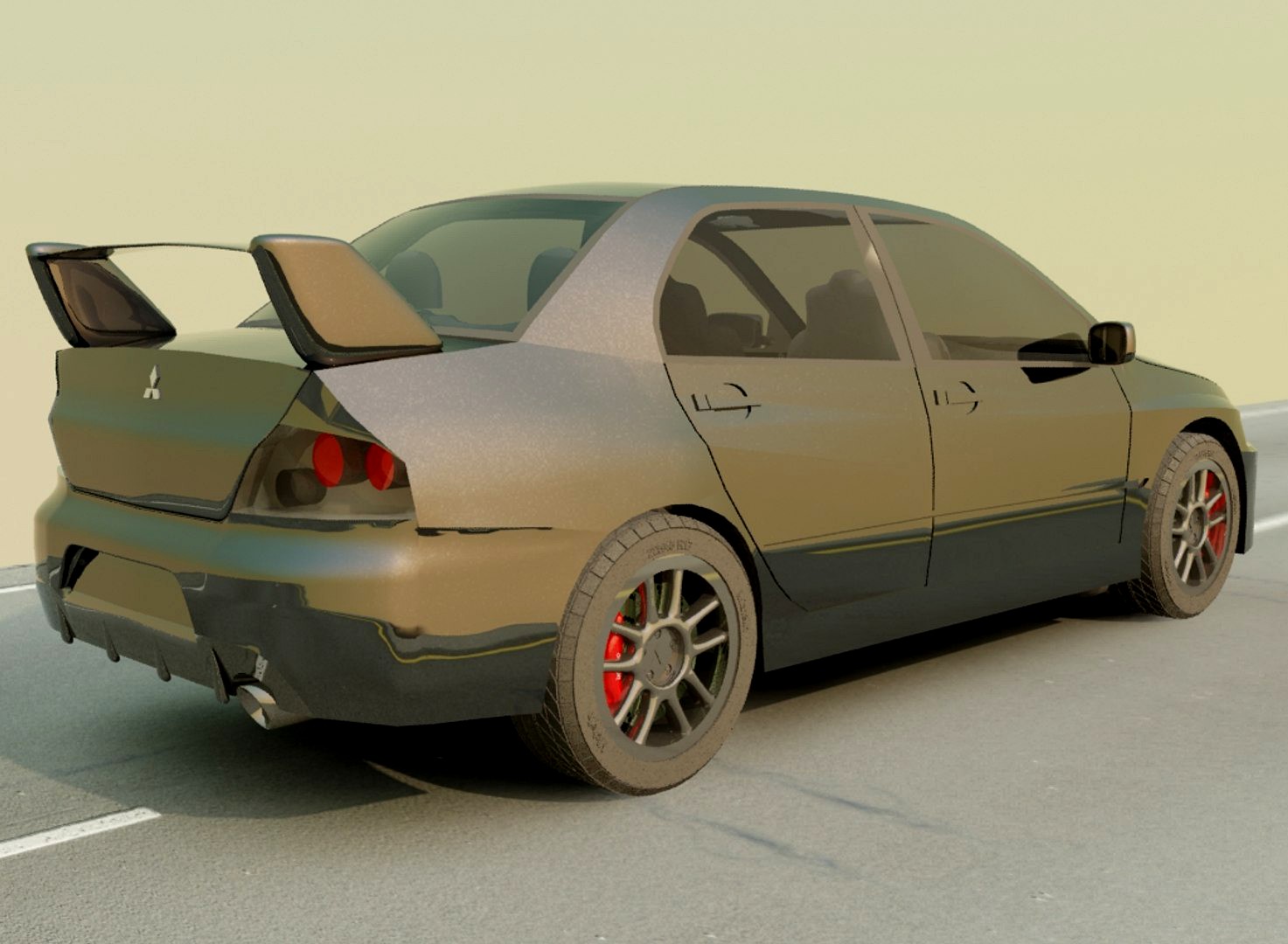 Mitsubishi lancer evo ix(1) 3d model