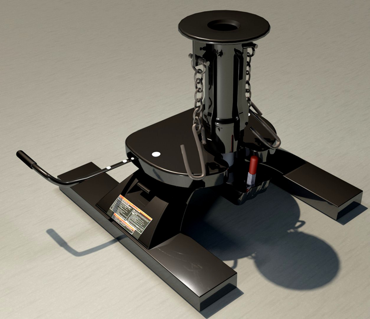 Gooseneck Trailer Hitch 3d model