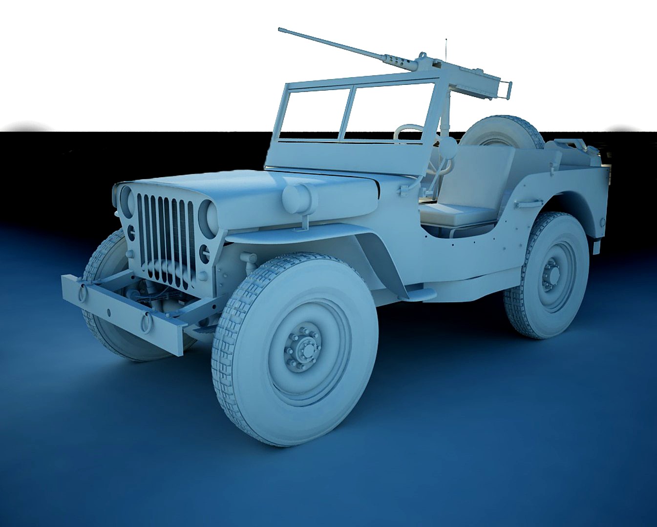 Willys MB Jeep 3d model