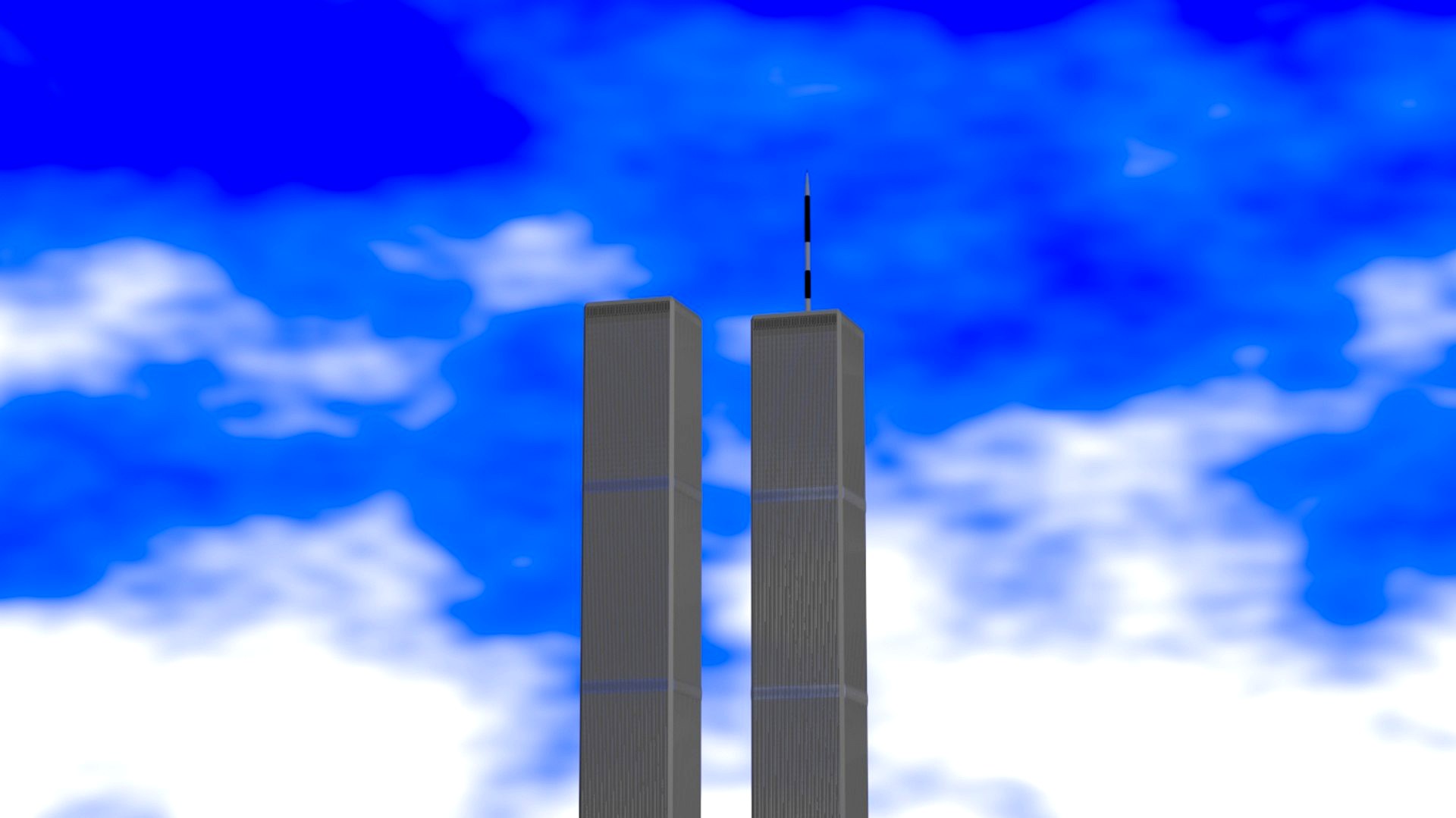 WTC World Trade Center TOWERS 1 & 2 3d model