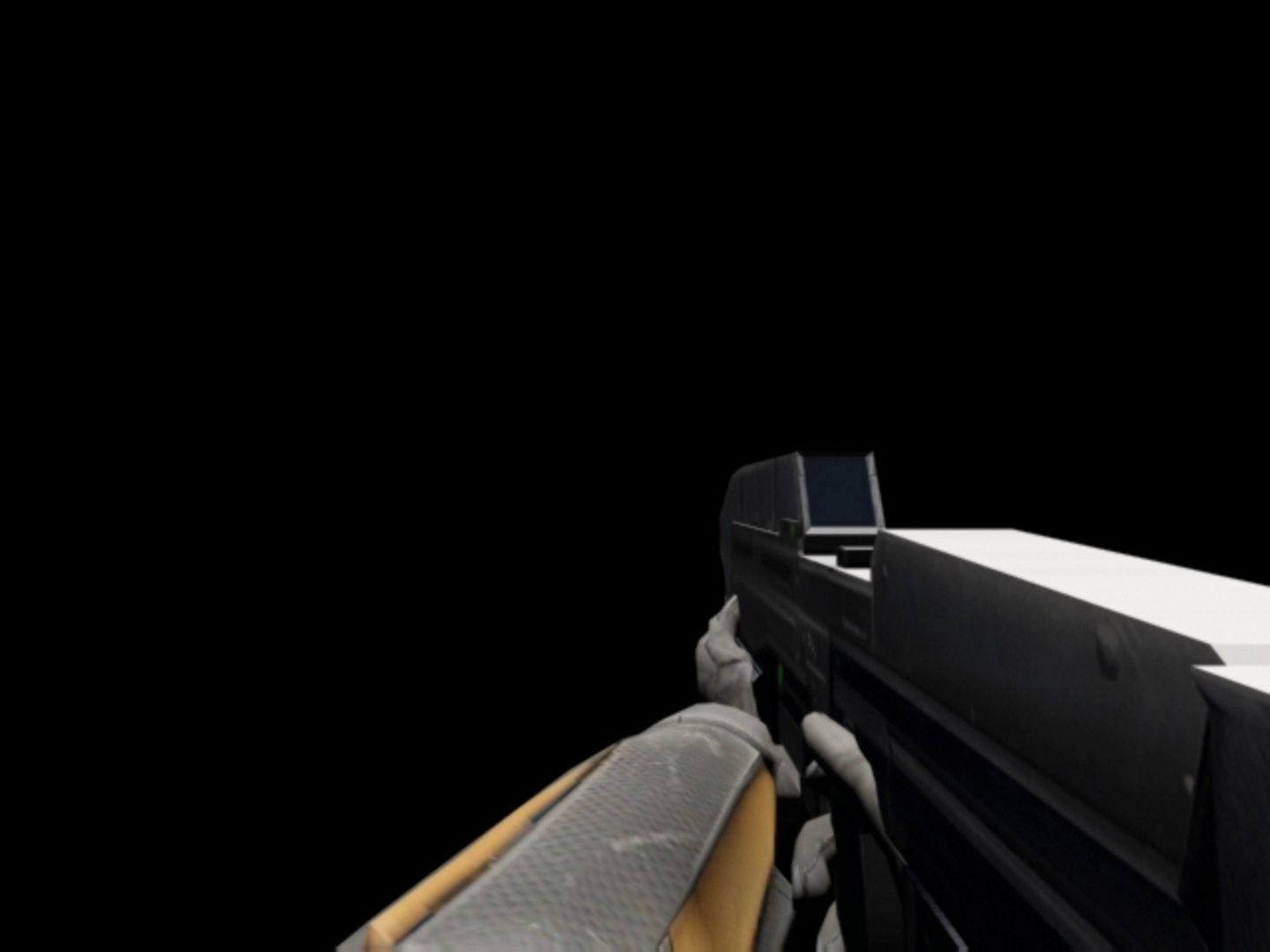 Space Rifle | Animated | Rigged 3d model