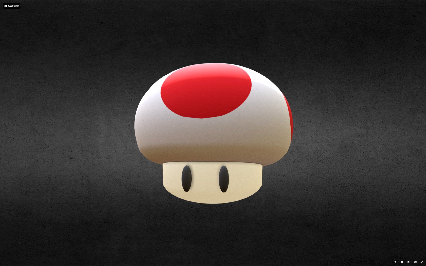 Mario Power Up Mushroom 3d model