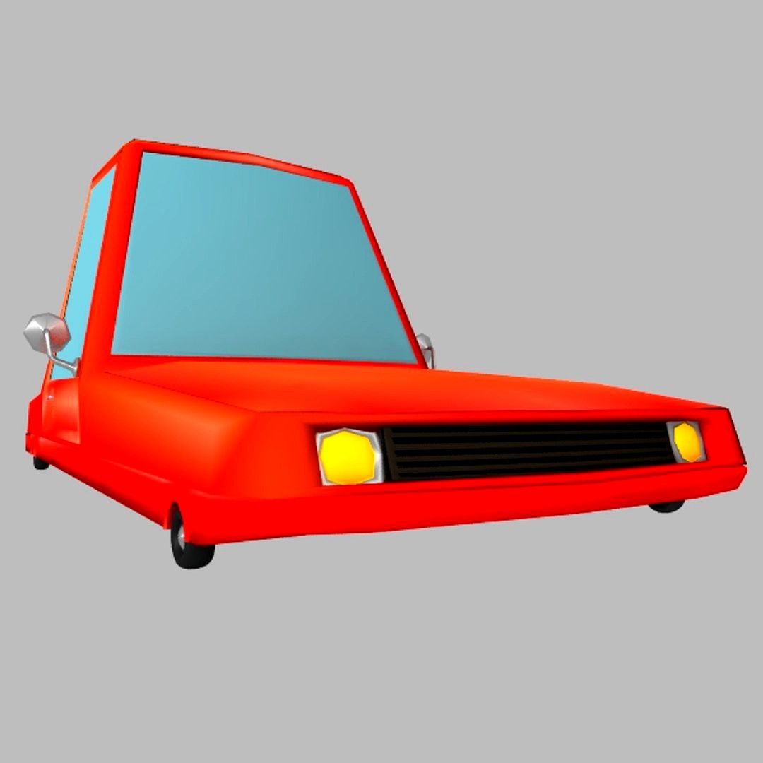 cartoon car 3d model