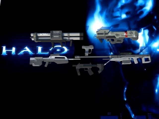 Halo gun pack 3D Model