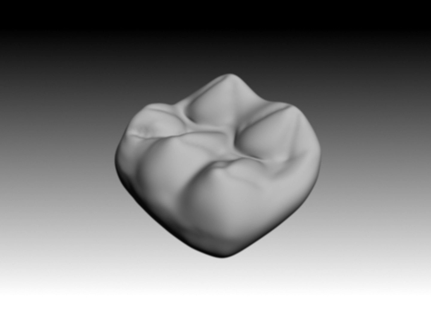 first molar mandibular crown.3DS model