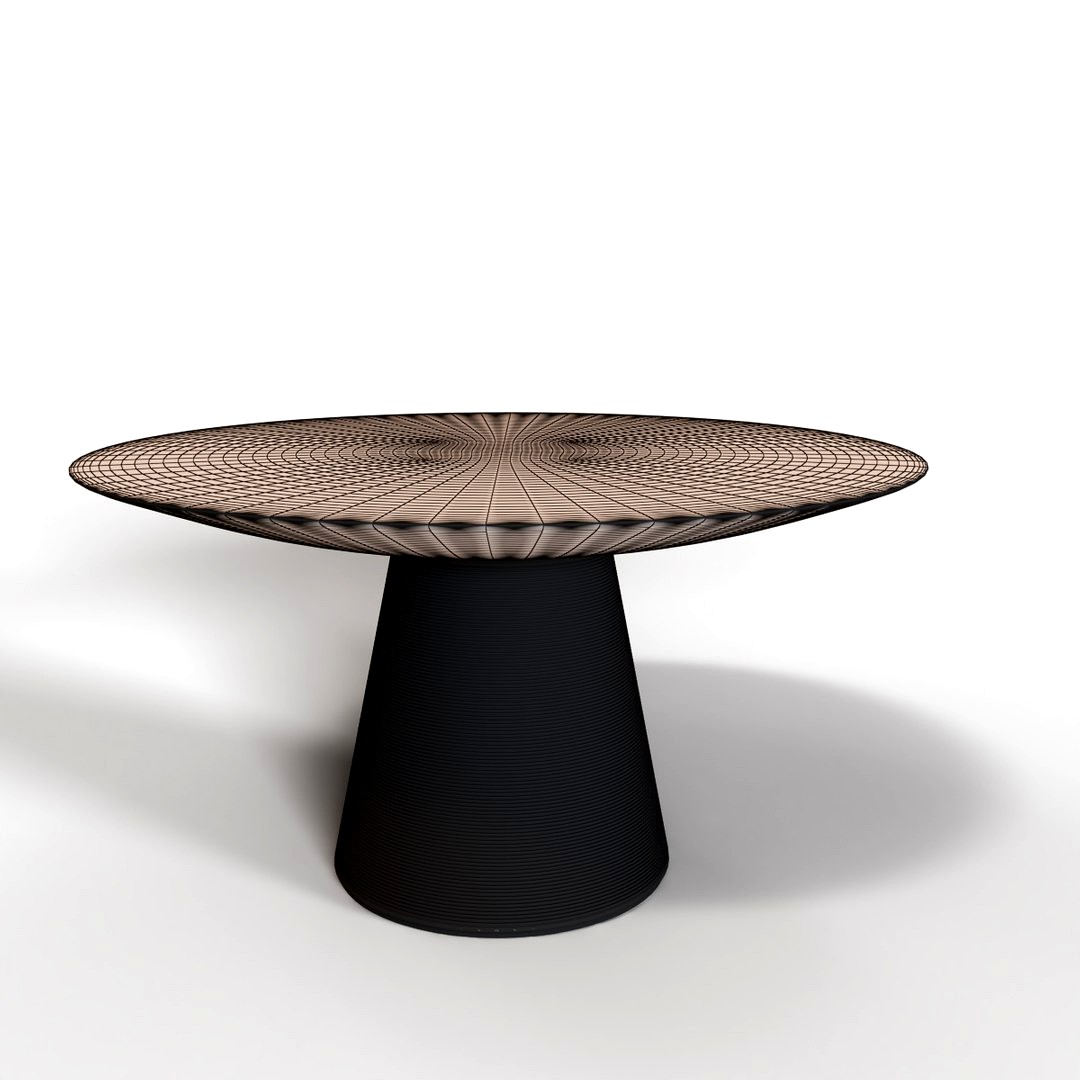 Round Dining Table 3d model
