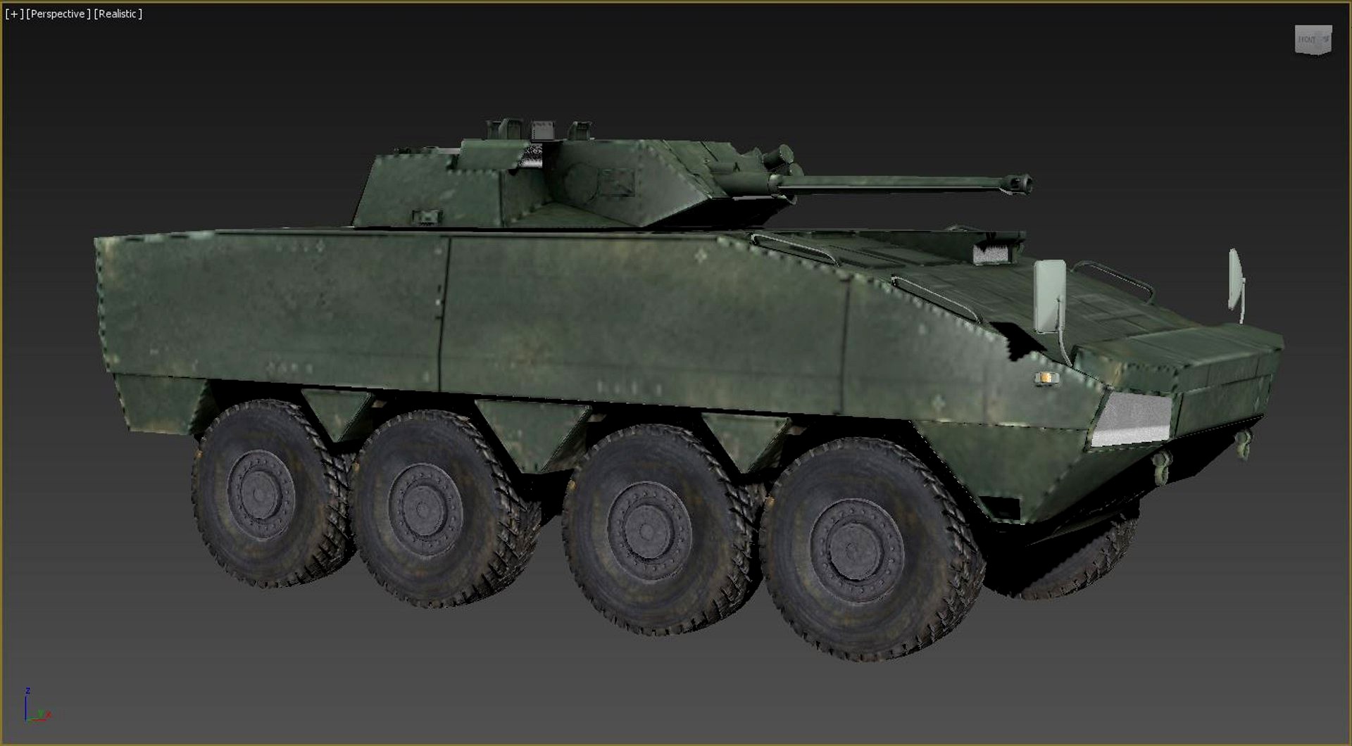 Military Armor Tank 3D Model