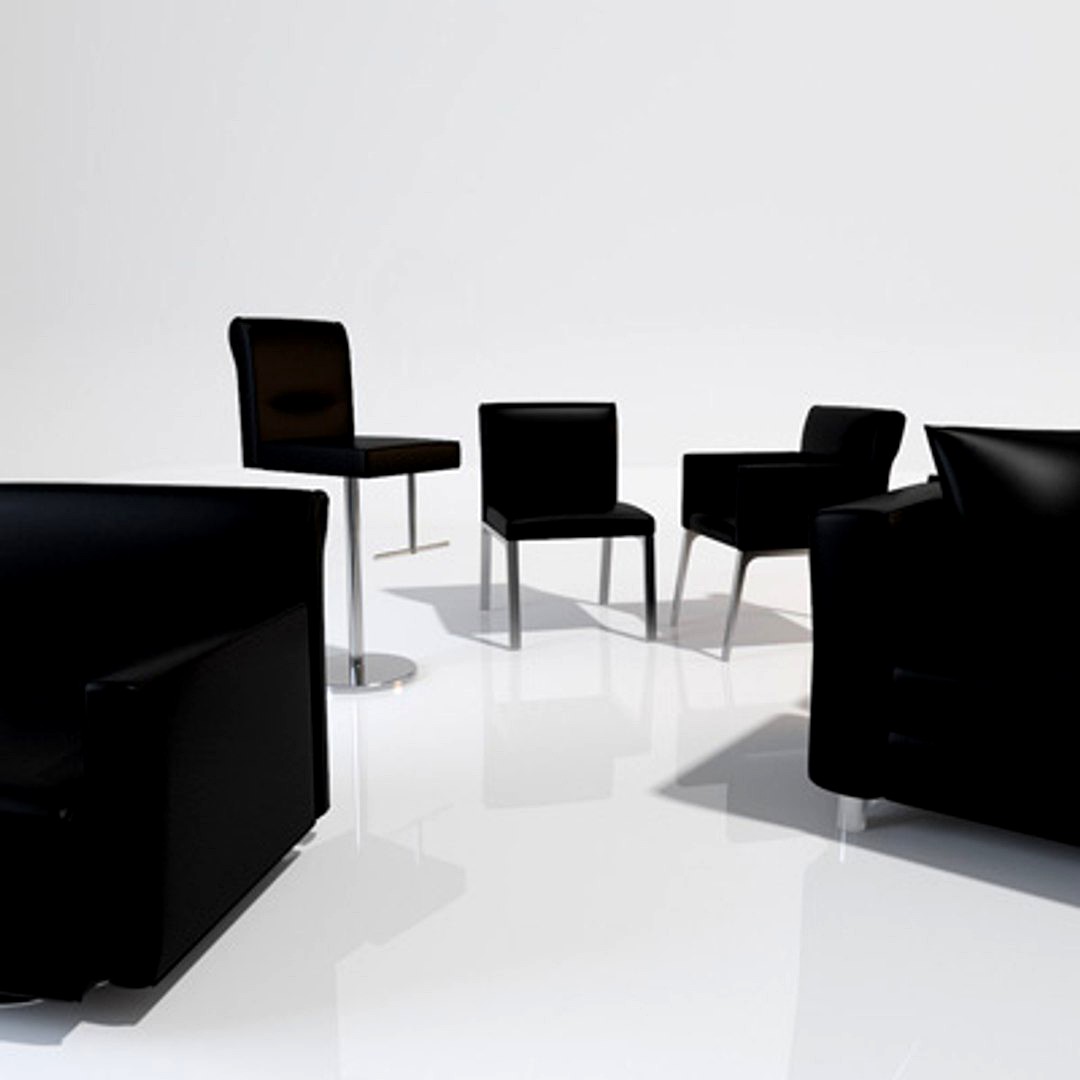 Modern Seating Amenities 3d model