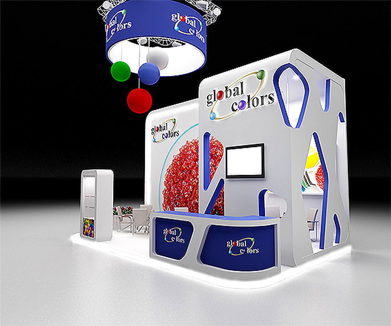 exhibition booth2 3d model
